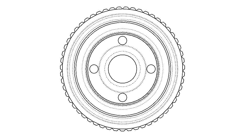 3D model Aluminum Racing Flywheel for 4-Shoe VR / AR / low-poly | CGTrader
