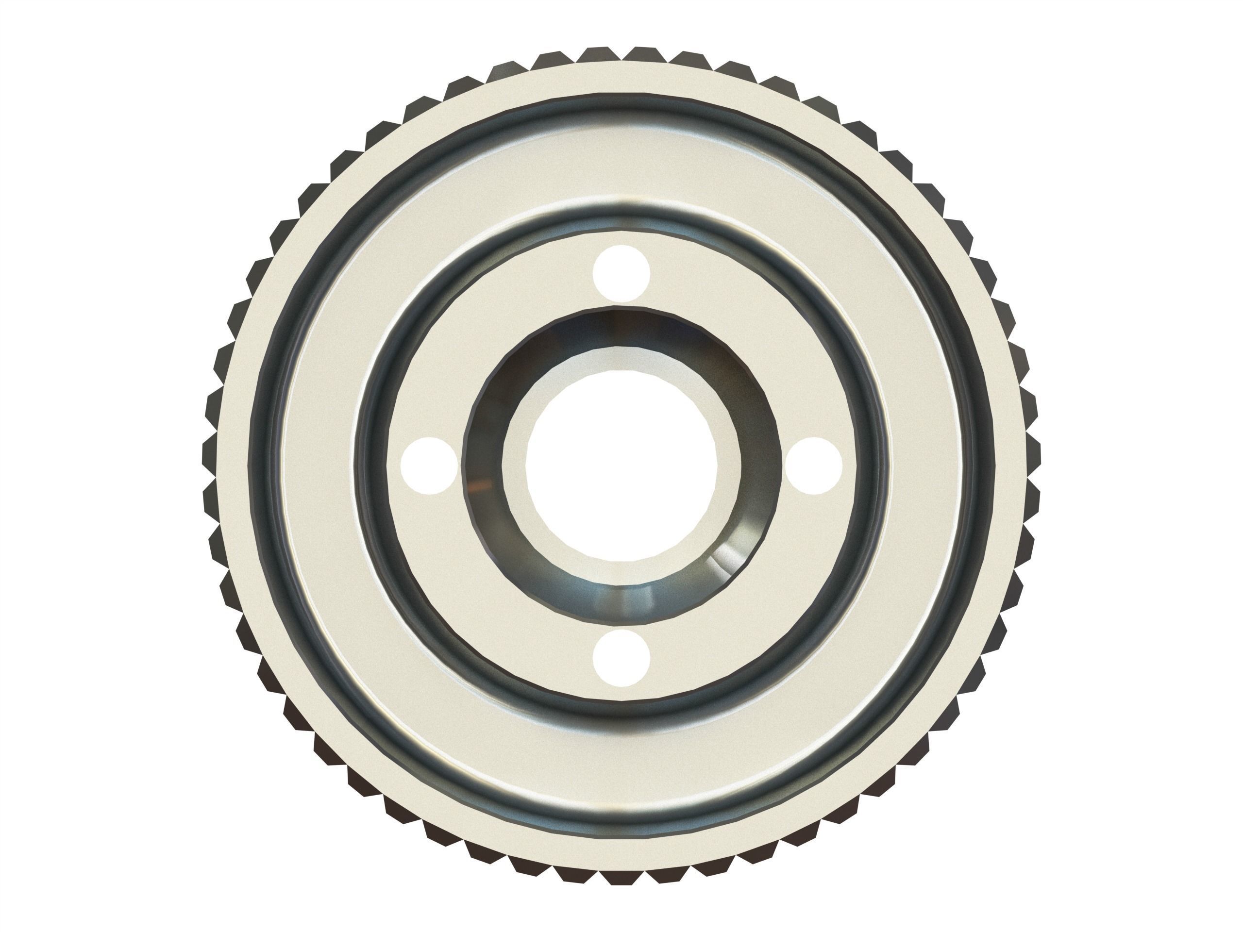 3D model Aluminum Racing Flywheel for 4-Shoe VR / AR / low-poly | CGTrader