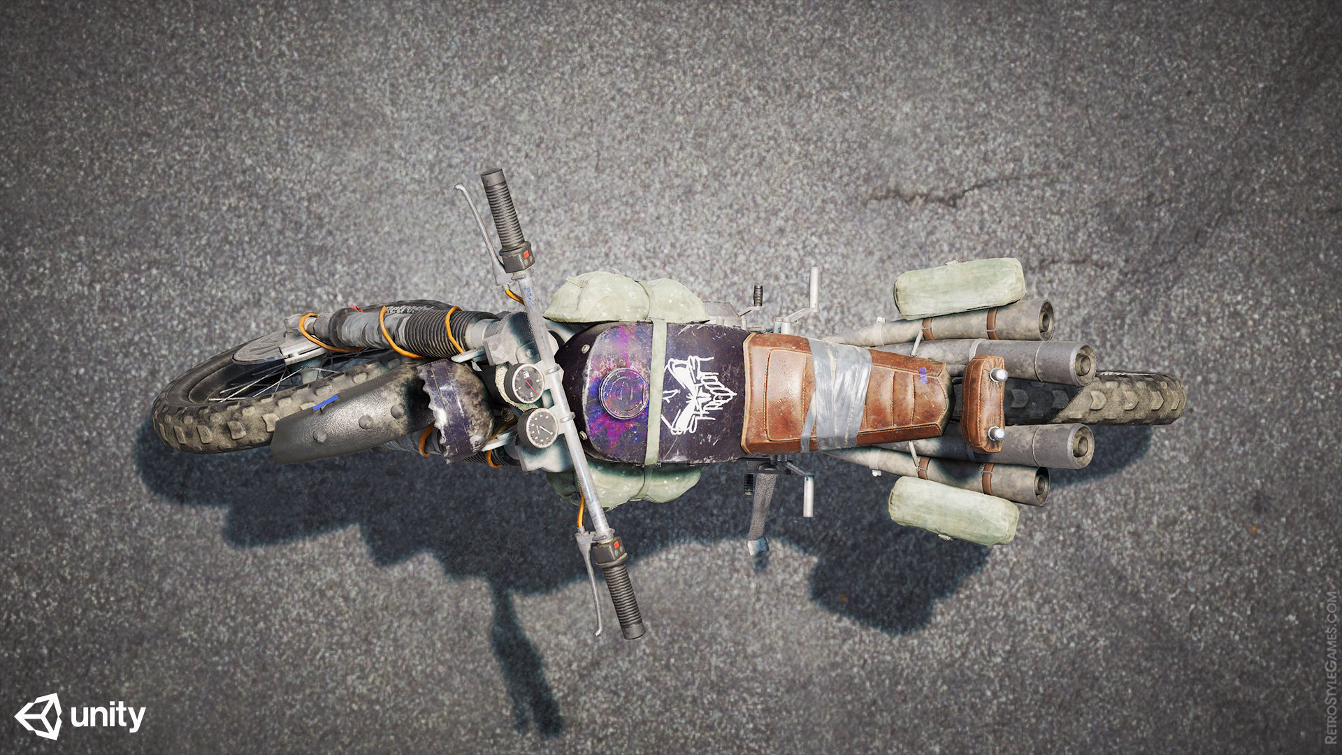 3D model Last Guns - Apocalyptic Buggy and Motorbike Pack VR / AR / low ...