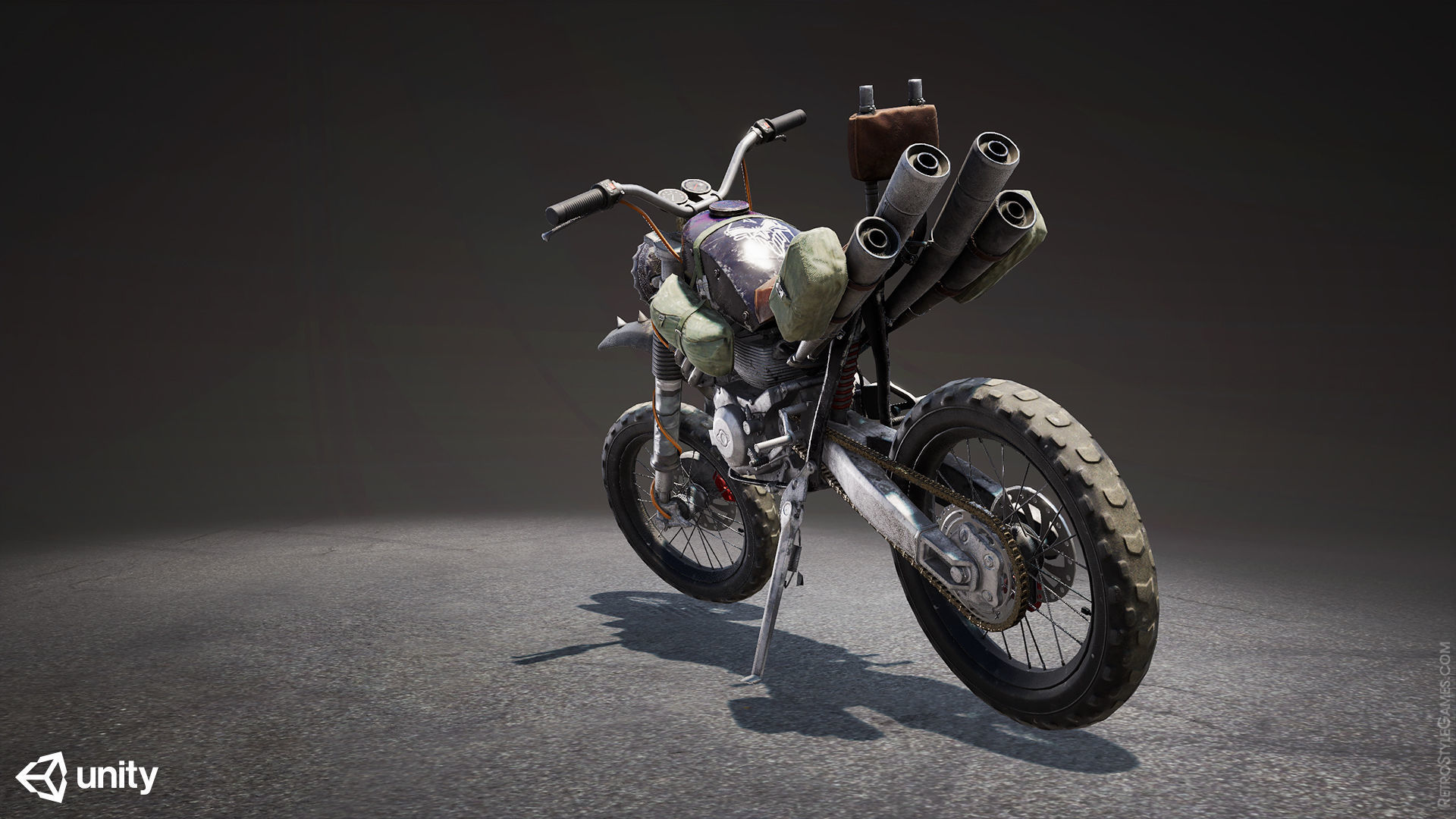 3D model Last Guns - Apocalyptic Buggy and Motorbike Pack VR / AR / low ...