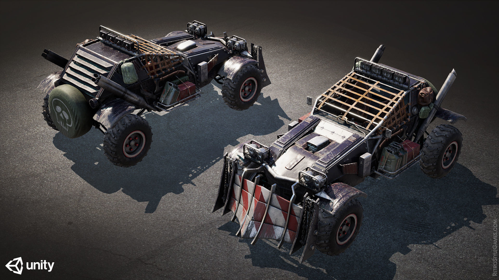 3D model Last Guns - Apocalyptic Buggy and Motorbike Pack VR / AR / low ...