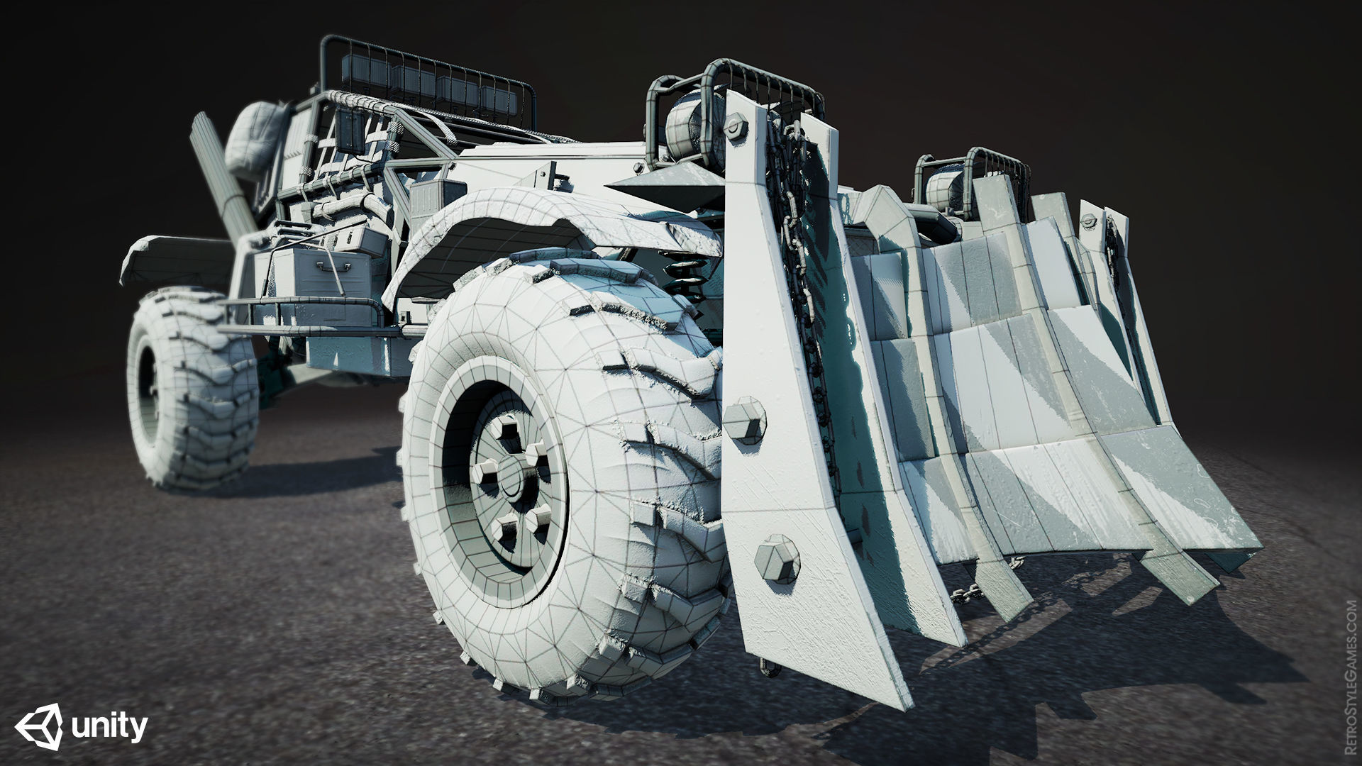 3D model Last Guns - Apocalyptic Buggy and Motorbike Pack VR / AR / low ...
