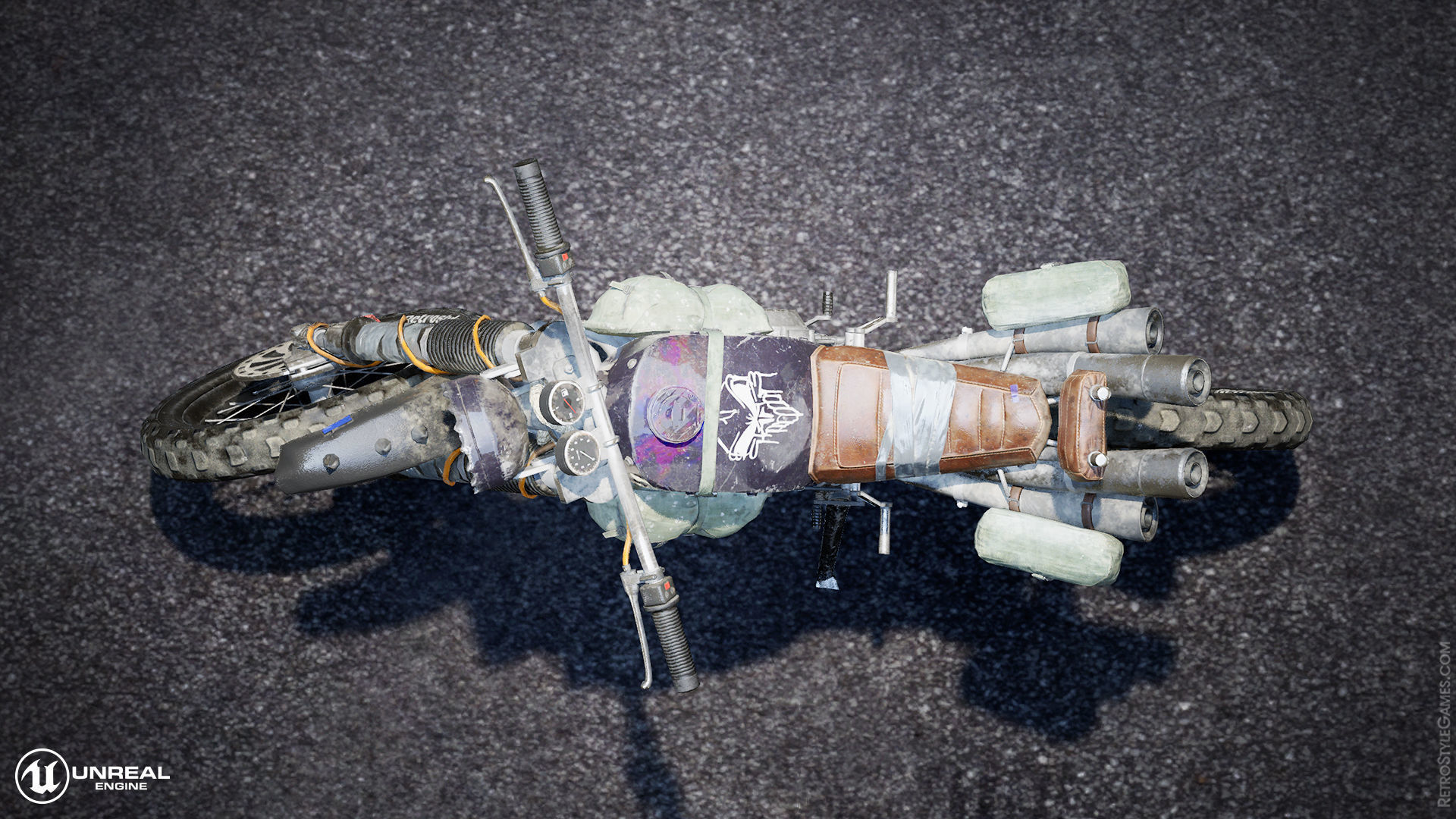 3D model Last Guns - Apocalyptic Buggy and Motorbike Pack VR / AR / low ...