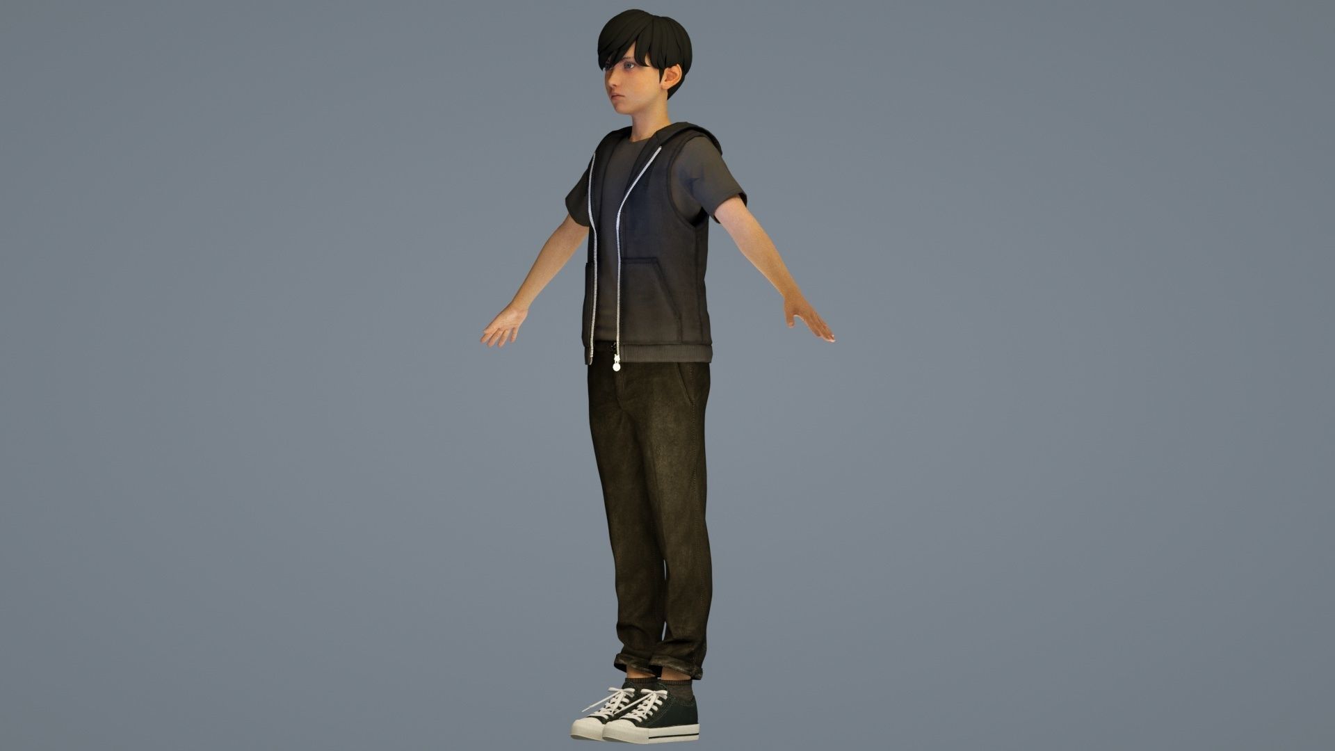 Boys teenagers young students 3D model | CGTrader