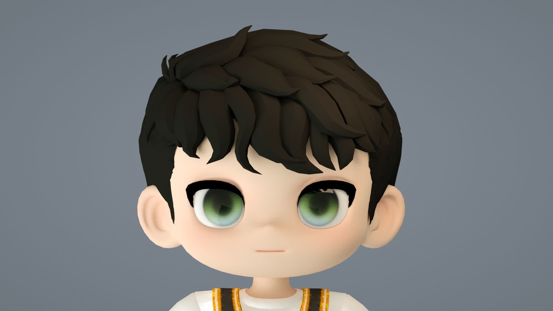 Cartoon Basketball Boy Child Primary School Student 3D model | CGTrader