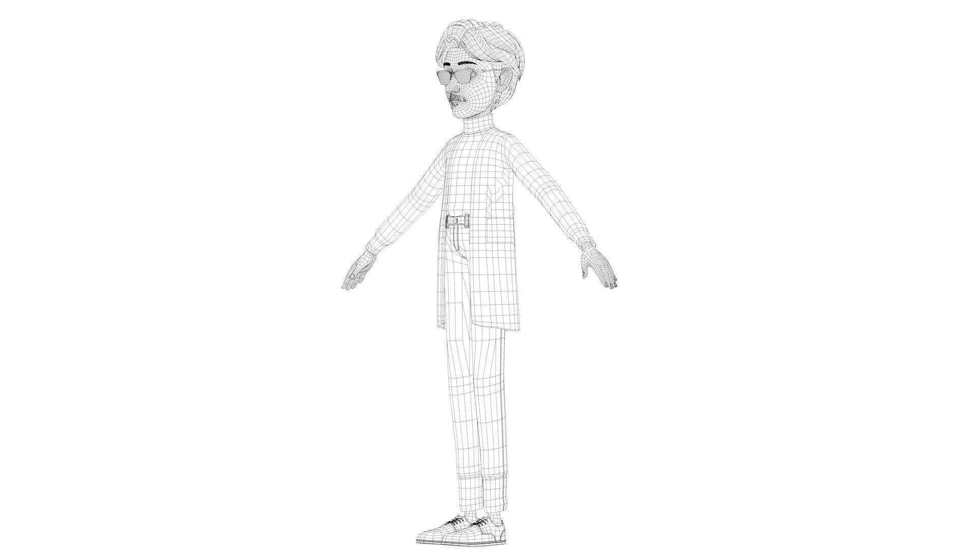 Cartoon Man Father Father Man Uncle Adult 3D model | CGTrader