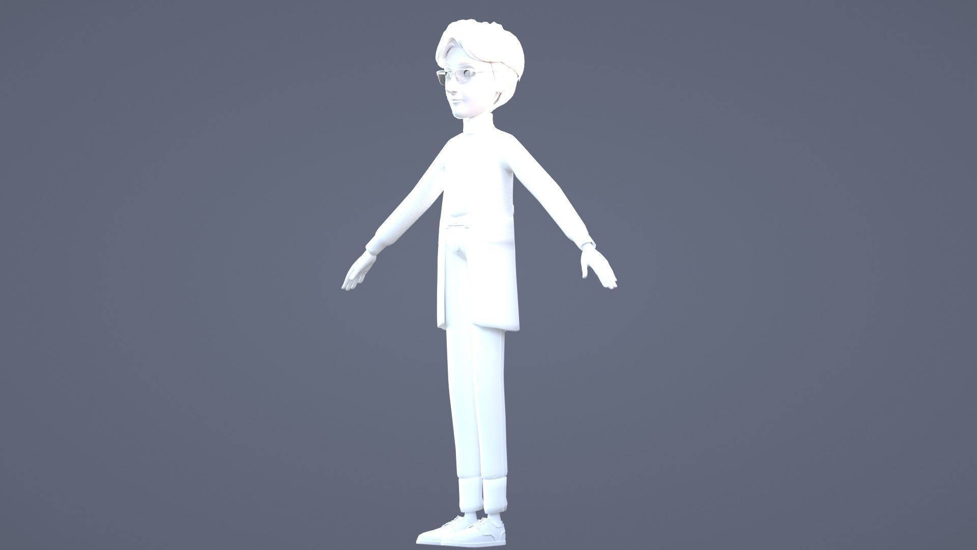 Cartoon Man Father Father Man Uncle Adult 3D model | CGTrader