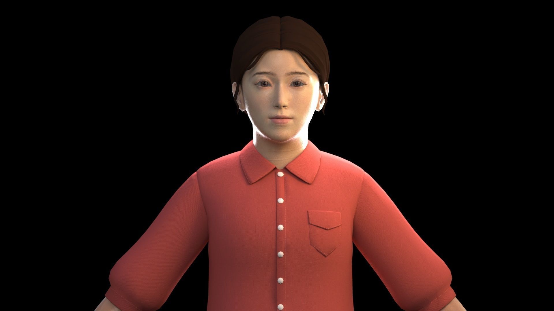 Mother Auntie Rural Old Lady Realistic Figure 3D model | CGTrader