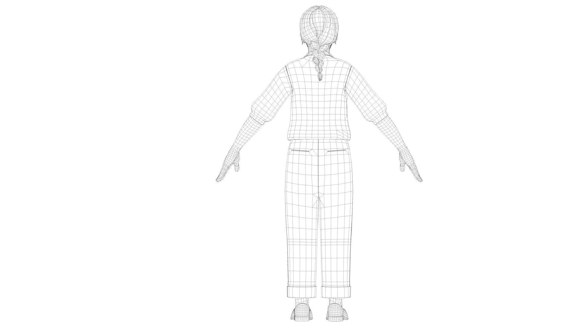 Mother Auntie Rural Old Lady Realistic Figure 3D model | CGTrader