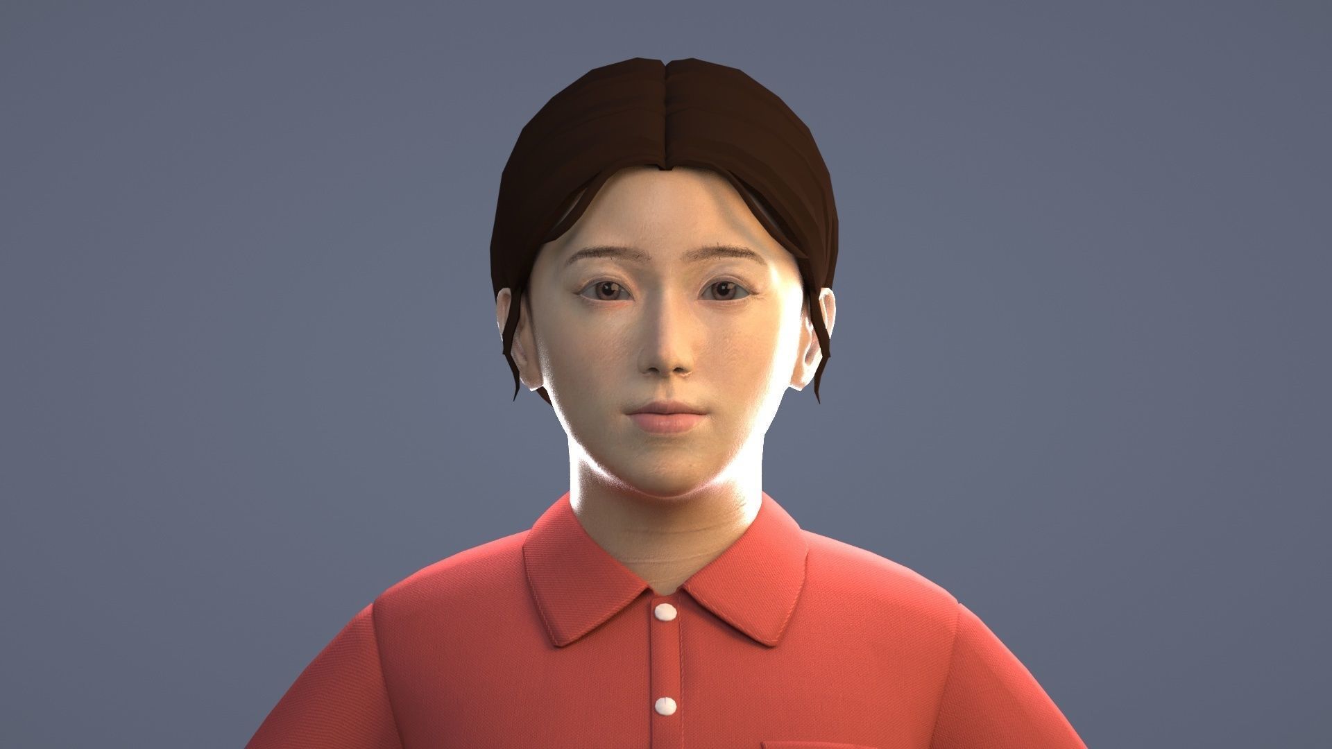 Mother Auntie Rural Old Lady Realistic Figure 3D model | CGTrader