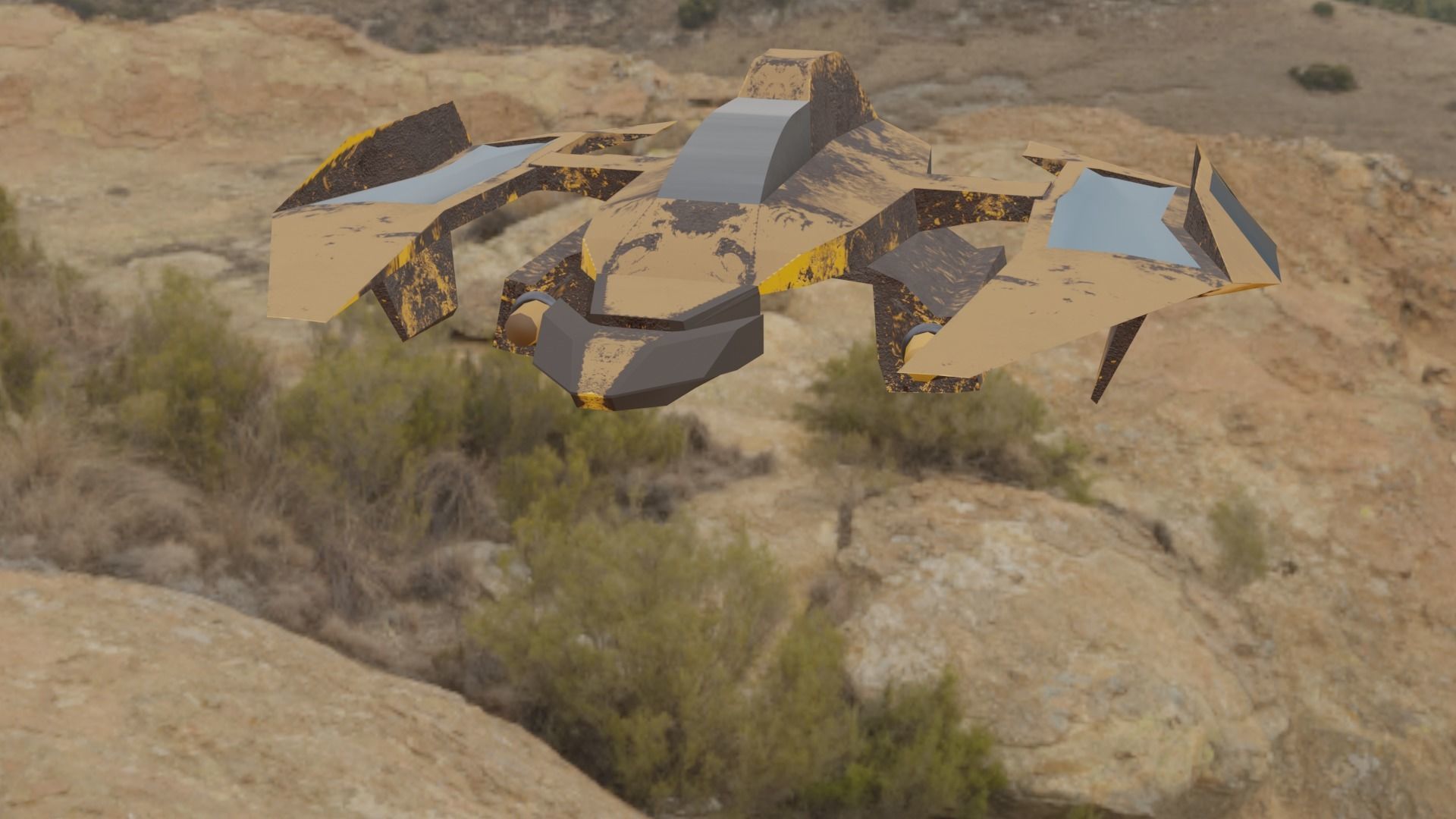 Spaceship is a low Poly classical design perfect for space free VR / AR ...