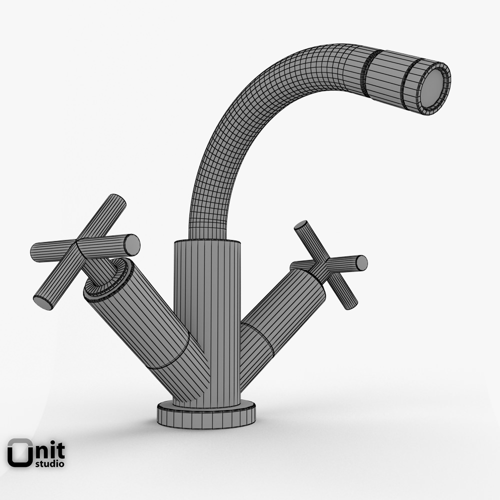 Bathroom Faucets Collection Hudson Reed Helix 3D model | CGTrader
