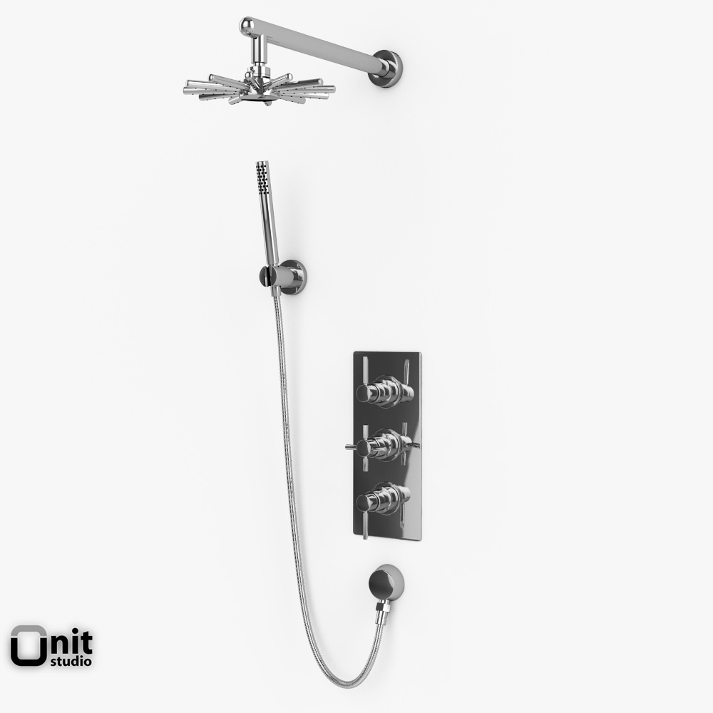 Bathroom Faucets Collection Hudson Reed Helix 3D model | CGTrader