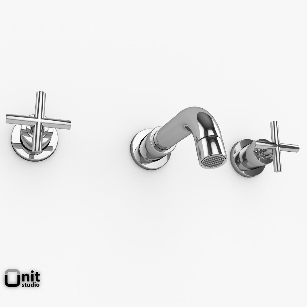 Bathroom Faucets Collection Hudson Reed Helix 3D model | CGTrader