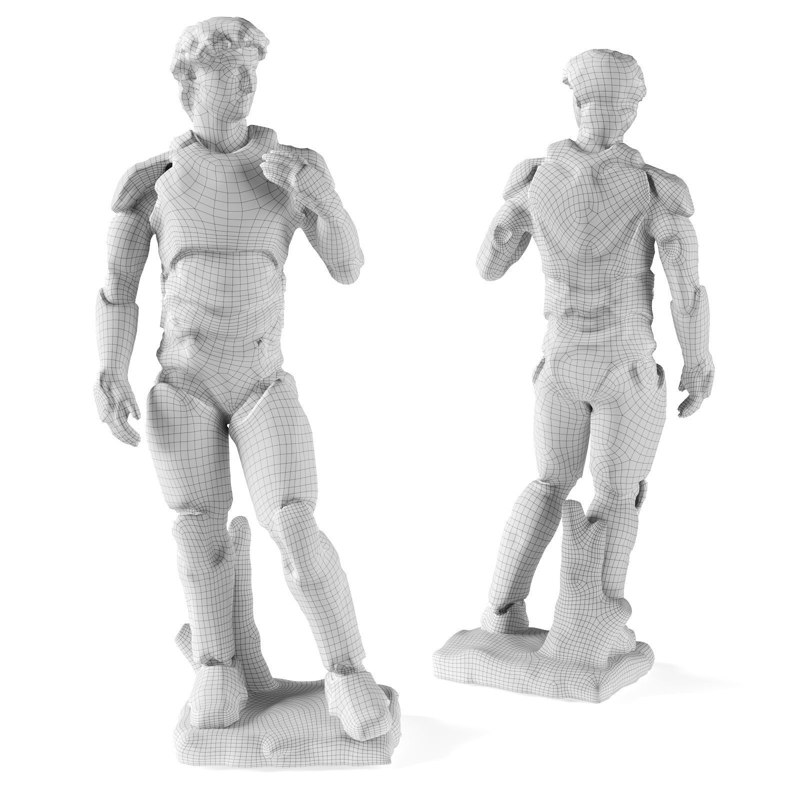 3D model Space David figure VR / AR / low-poly | CGTrader