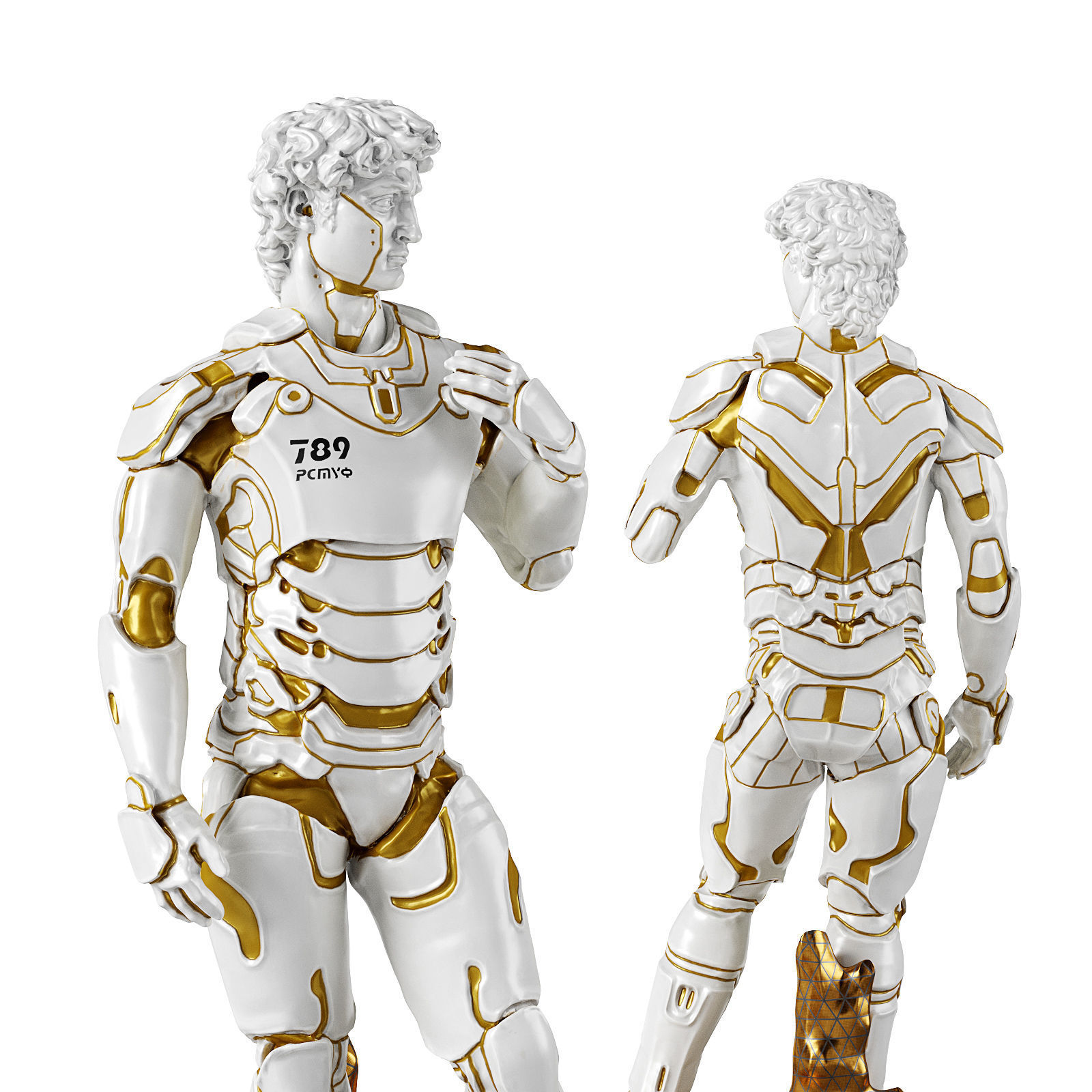 3D model Space David figure VR / AR / low-poly | CGTrader