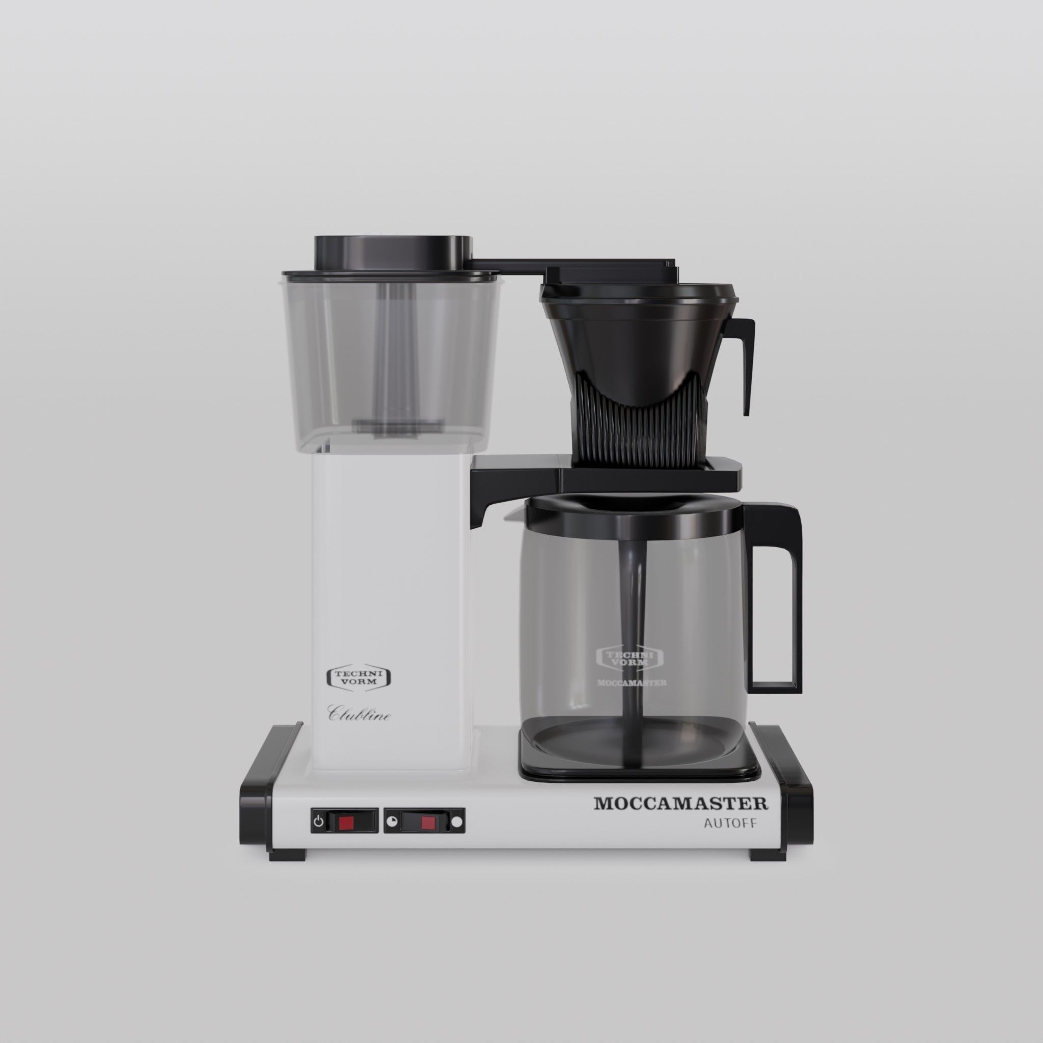 3D model Coffee Maker KB White metallic VR / AR / low-poly | CGTrader