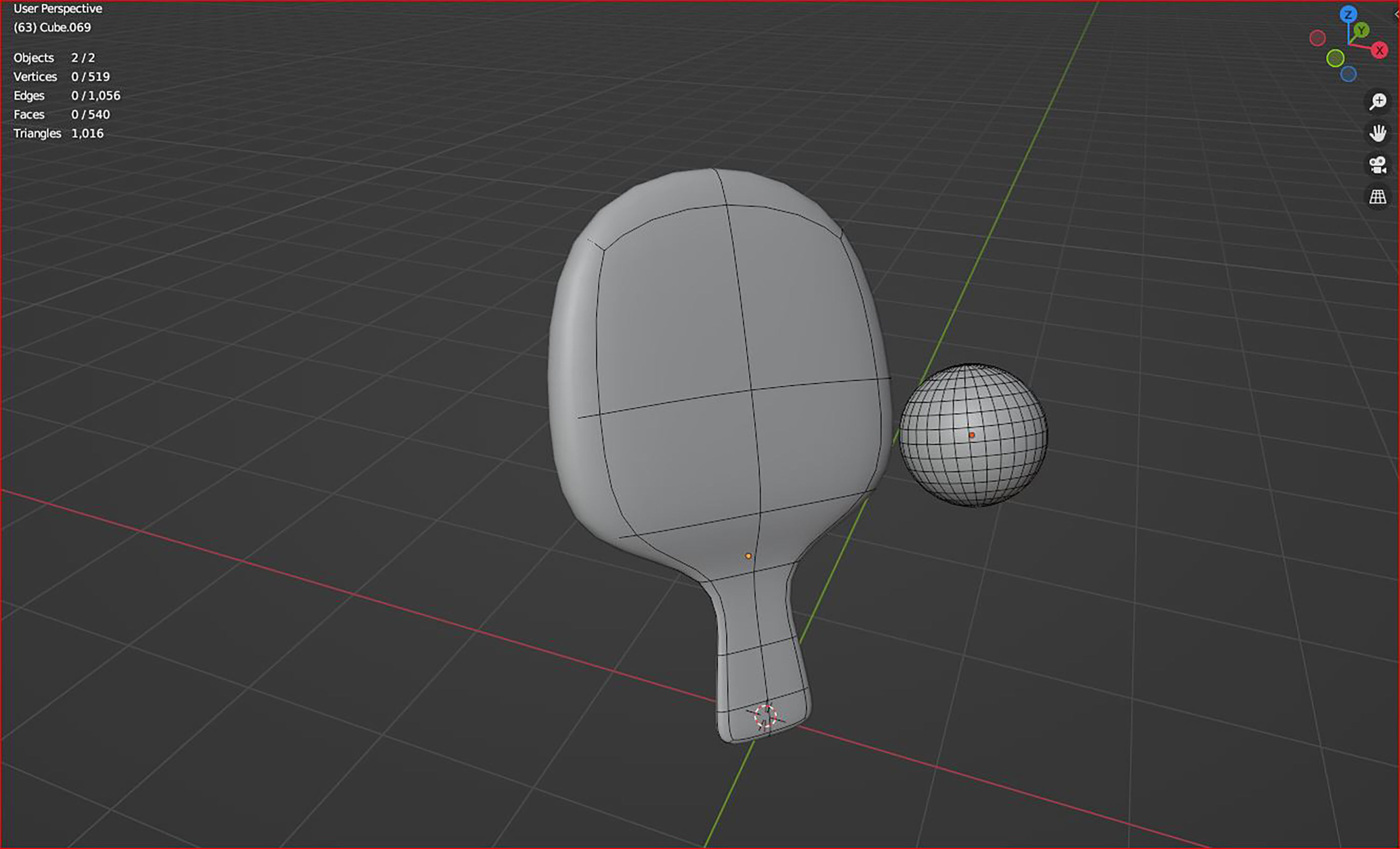 3d table tennis racket and ball icon 3D model | CGTrader