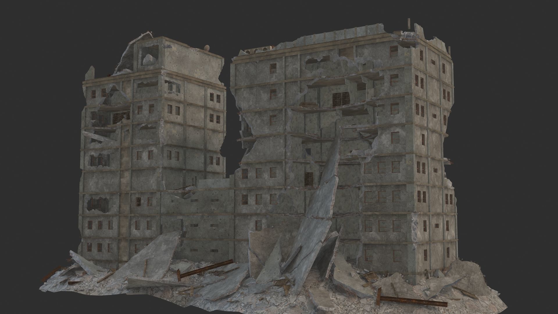 3D model destruction VR / AR / low-poly | CGTrader