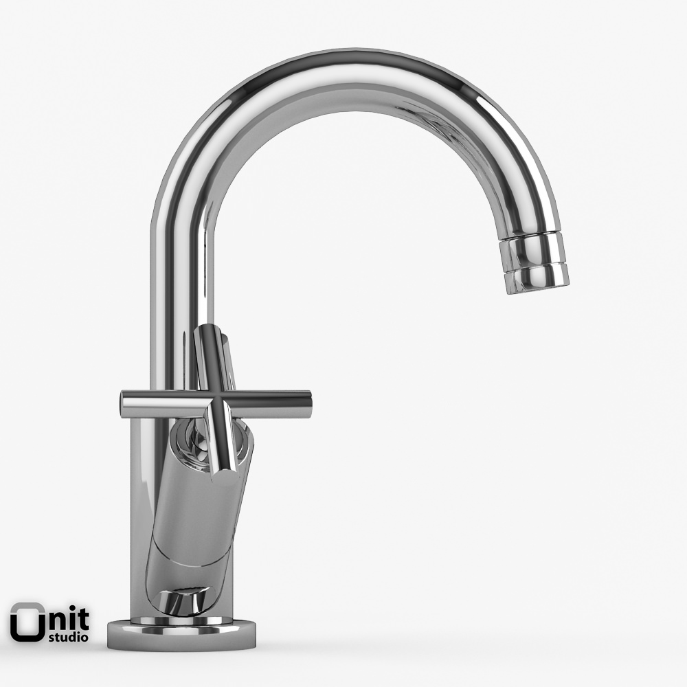 Washbasin Tap Helix series by Hudson Reed Deck mount single hole 3D ...