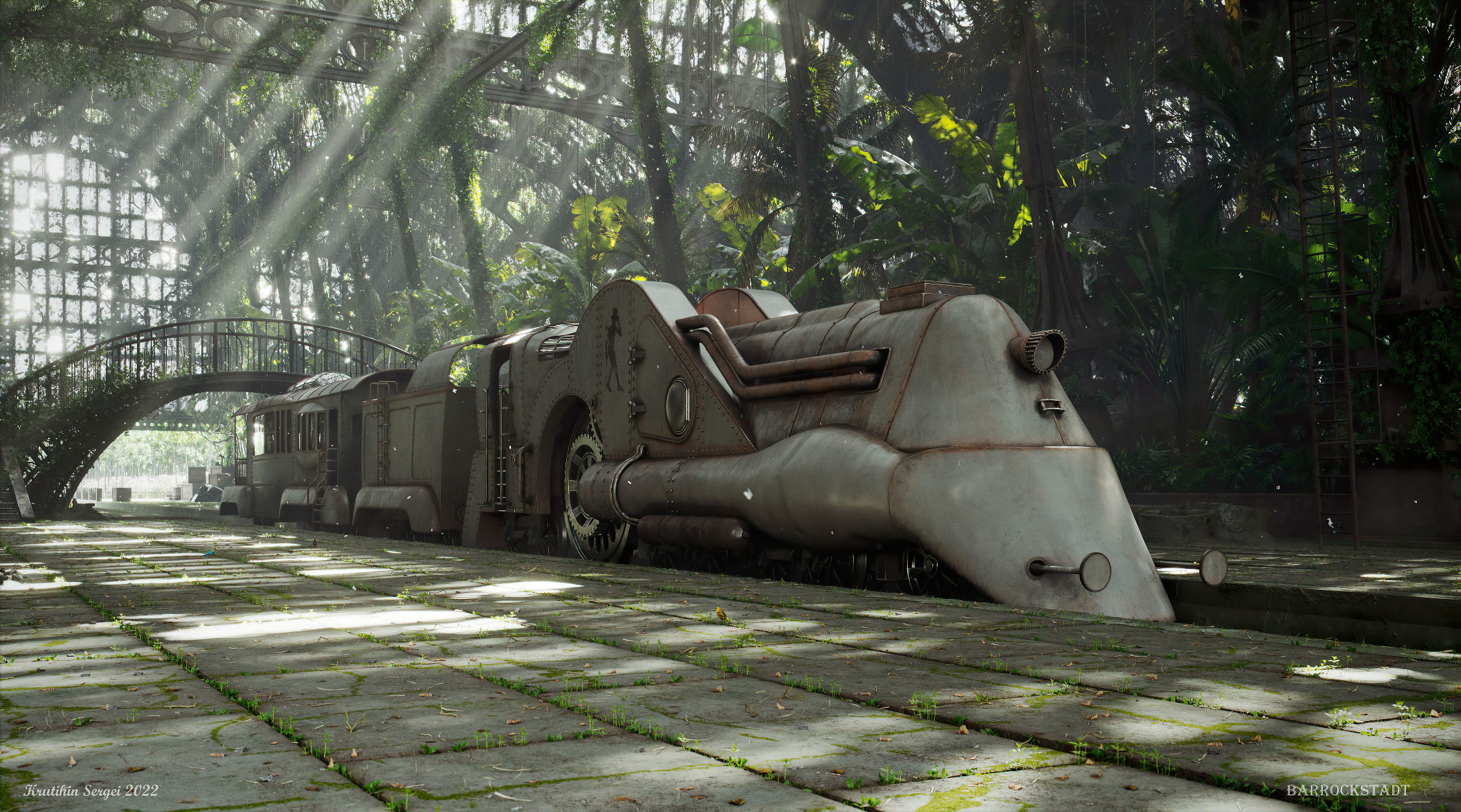 Train Syberia 3D model | CGTrader