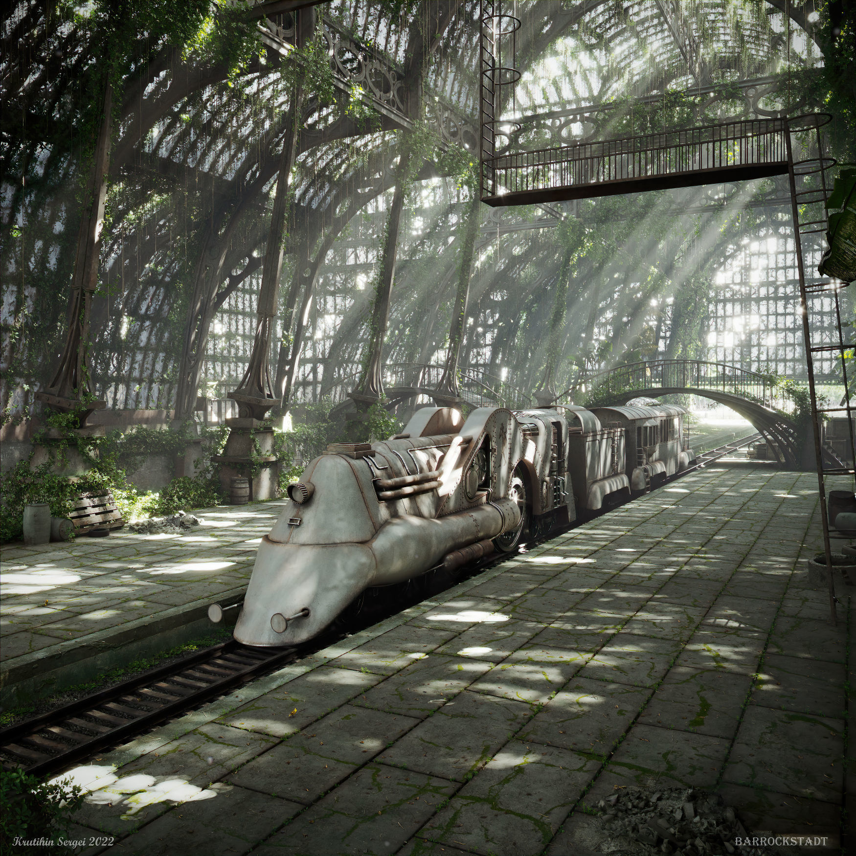 Train Syberia 3D model | CGTrader