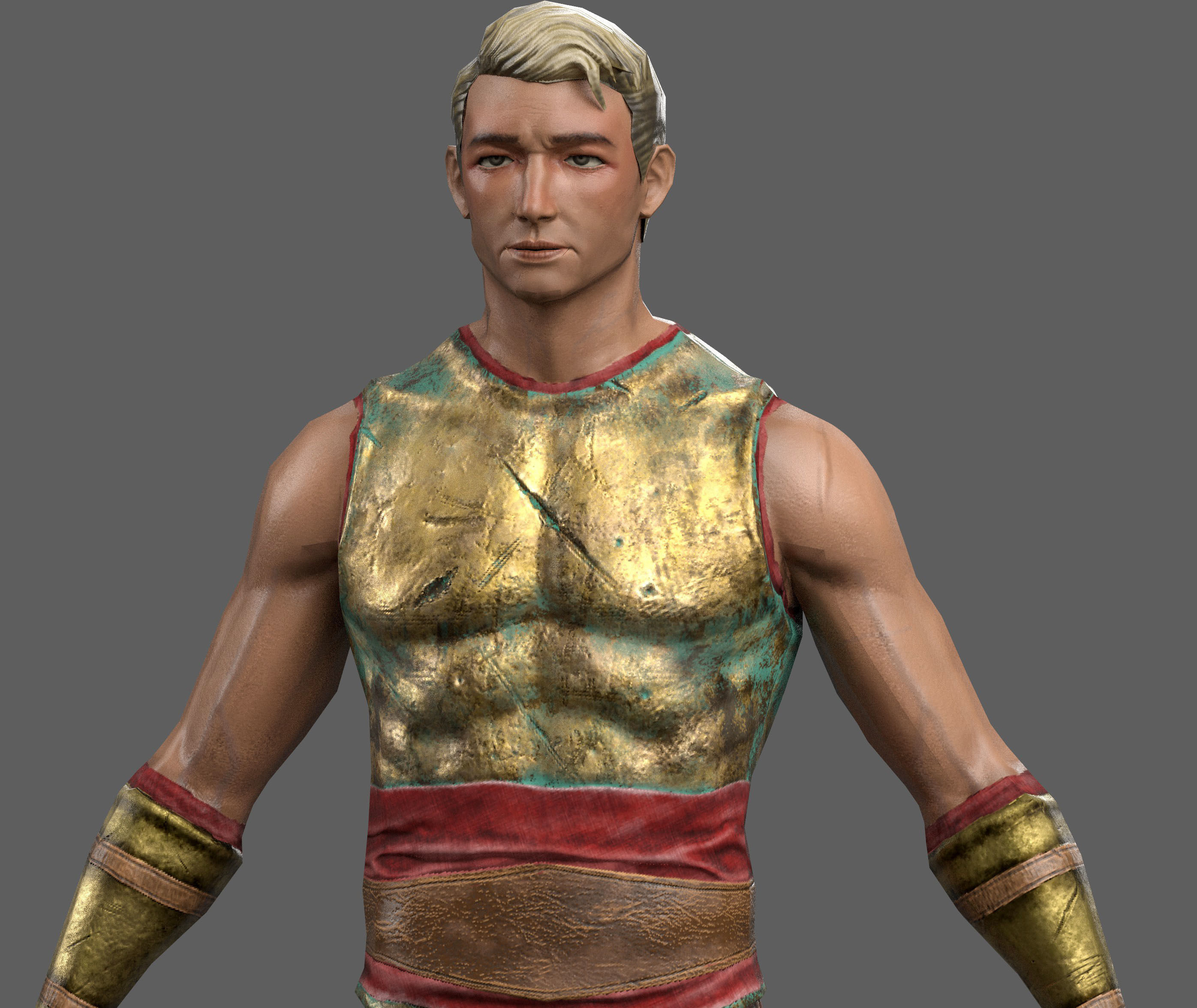3D model Roman warrior VR / AR / low-poly | CGTrader
