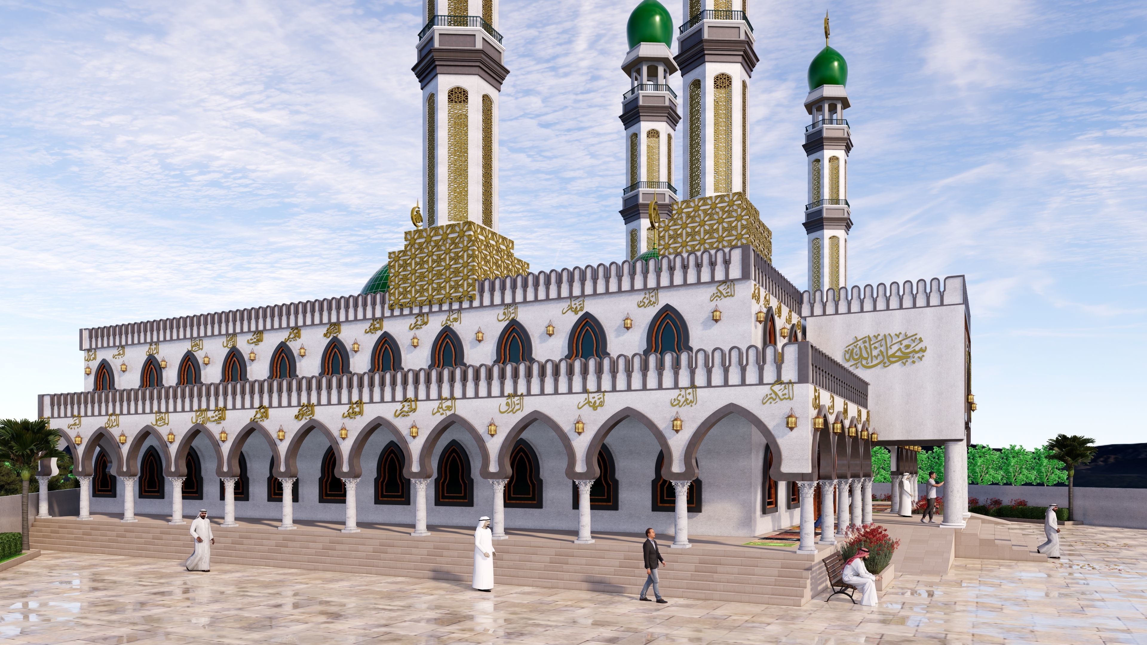 Mosque Masjid 3D model | CGTrader