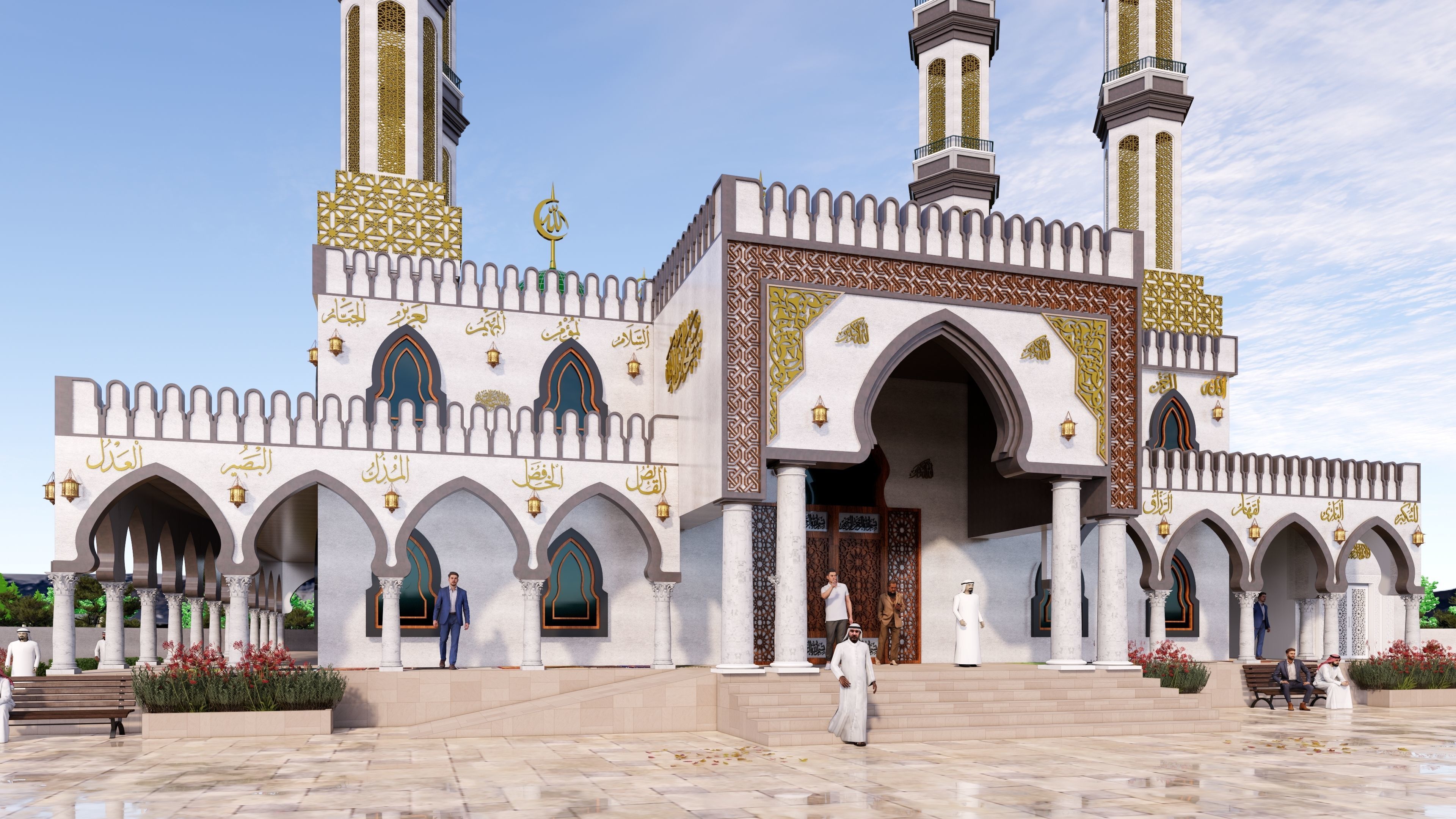 Mosque Masjid 3D model | CGTrader