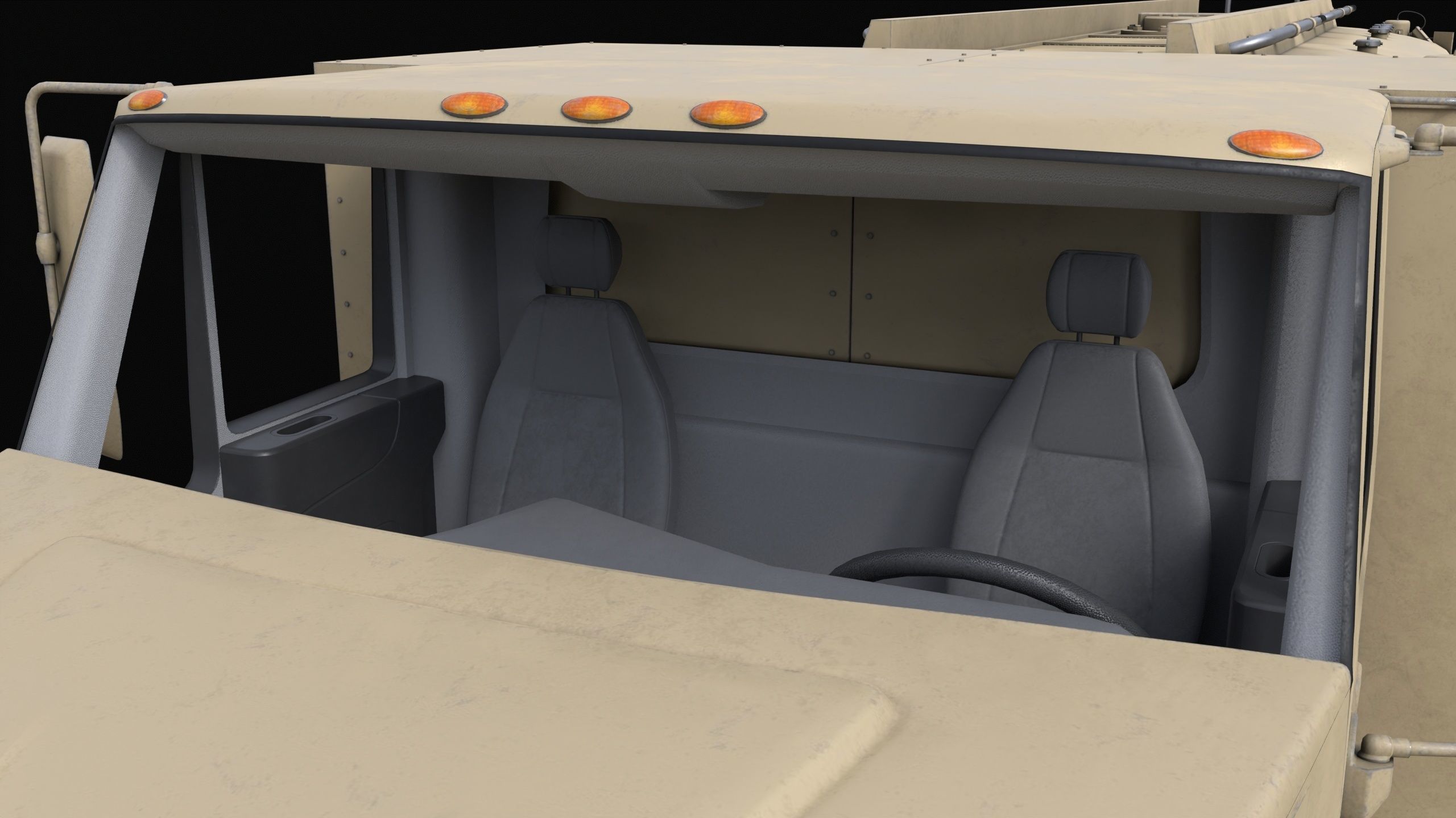 Kovatch R11-6000 Refueler Sand 3D model | CGTrader