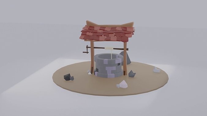 Water Well-Low Poly 3D model | CGTrader