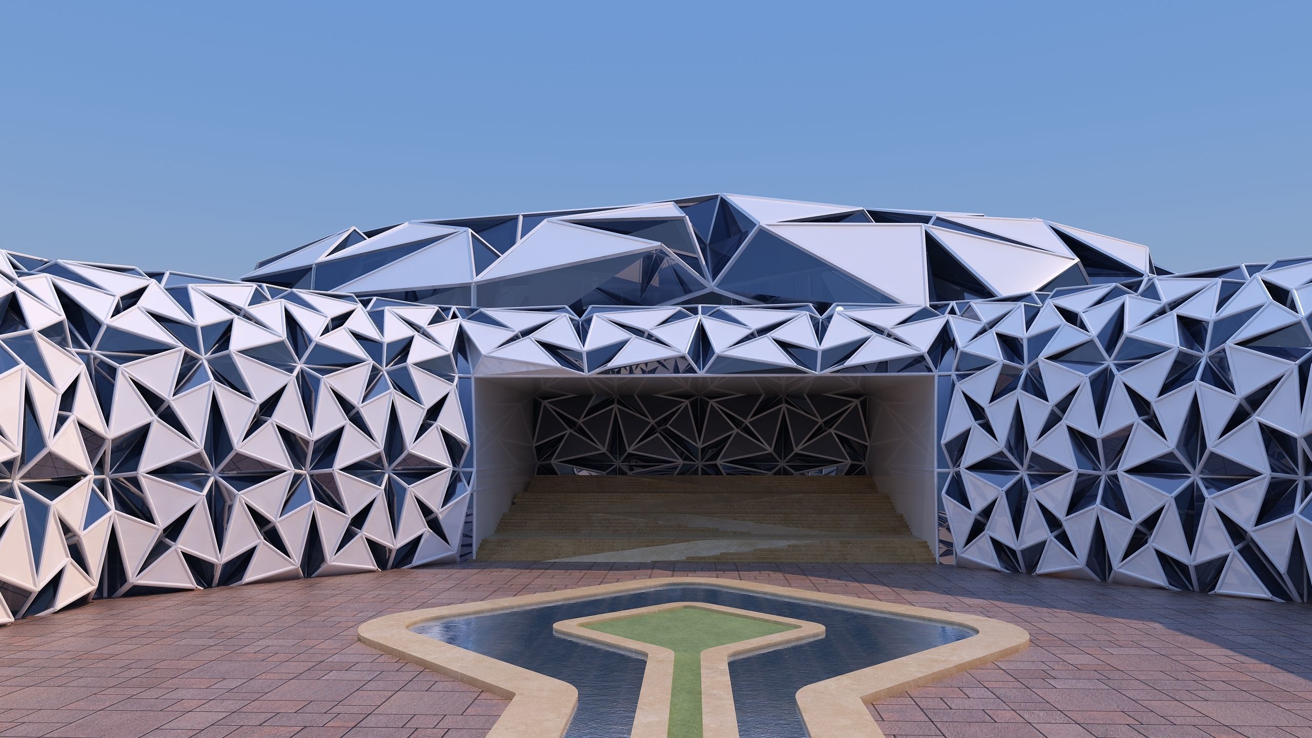 0157 - Folded Building 3D model | CGTrader