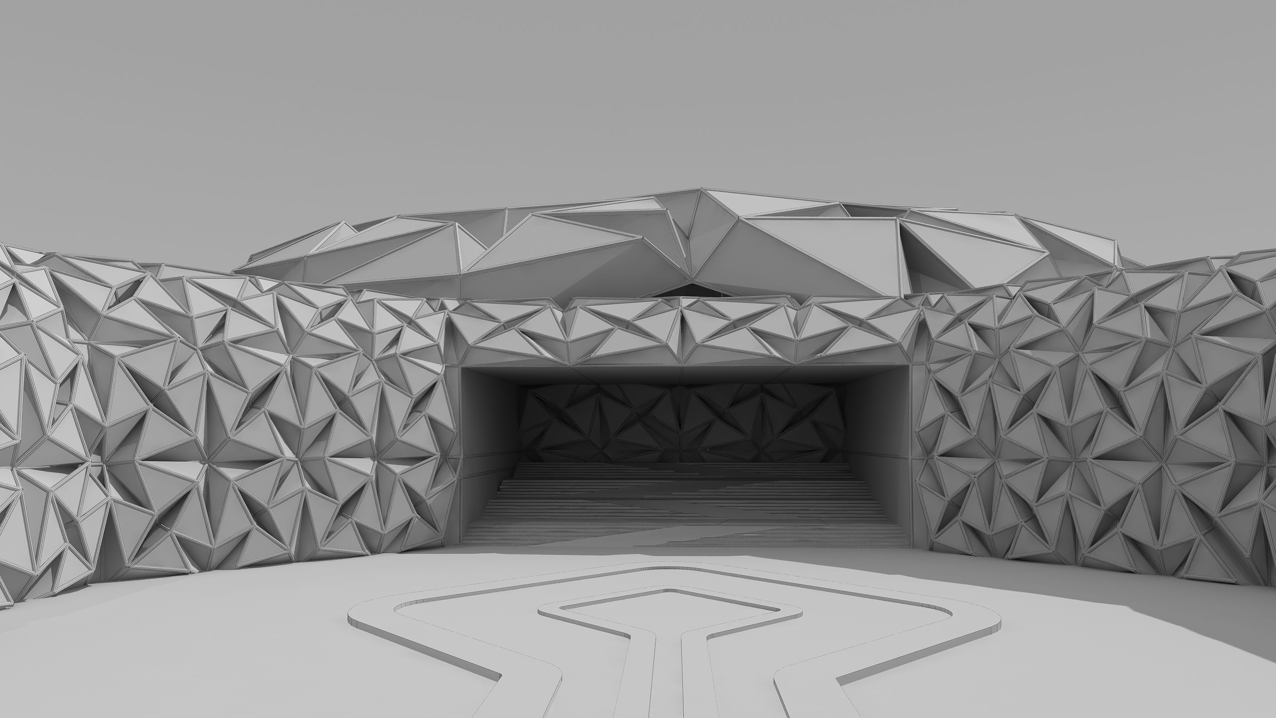 0157 - Folded Building 3D model | CGTrader