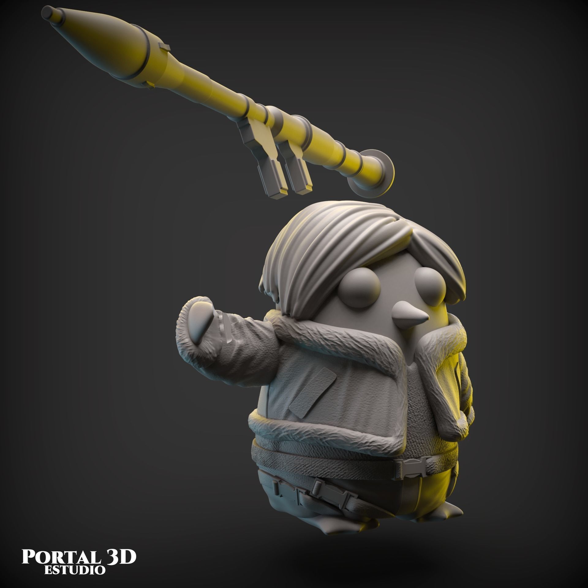 ADVENTURE TIME GUNTER RESIDUAL EVIL 4 3D model 3D printable | CGTrader