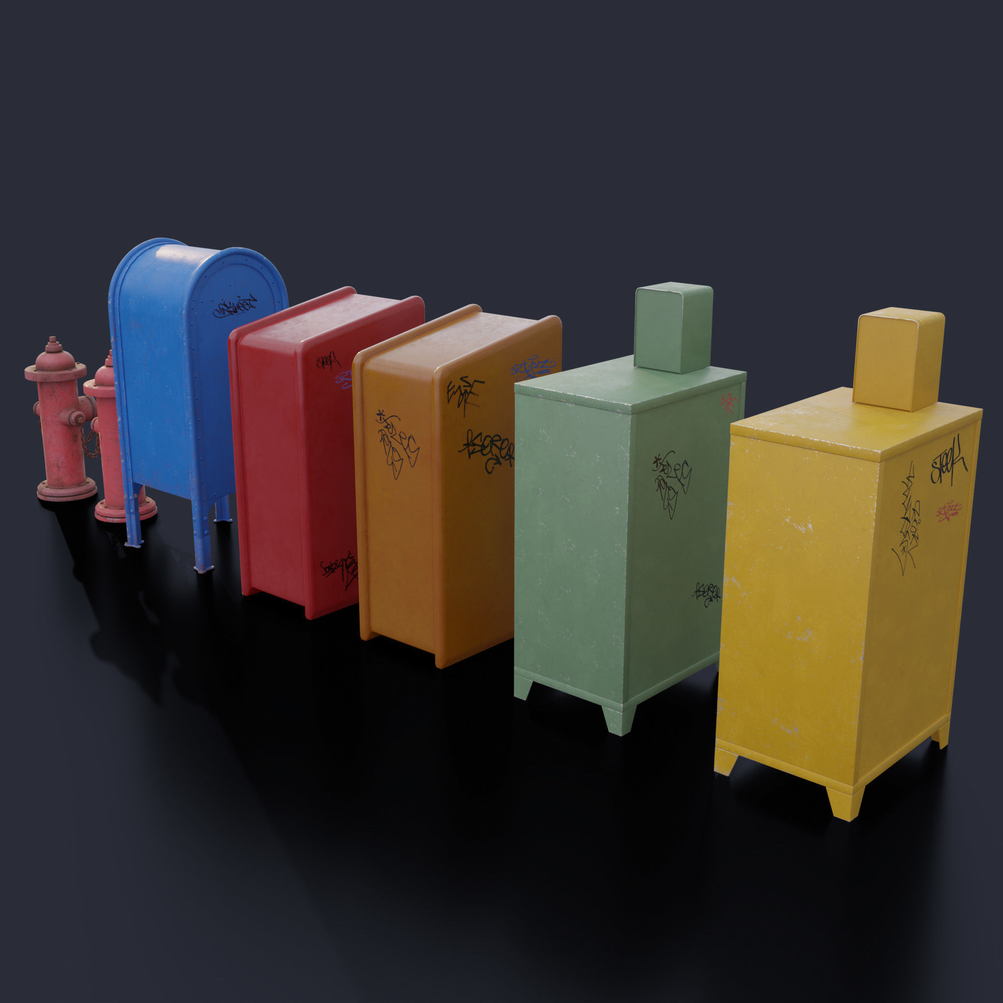 Street Assets 3D model | CGTrader