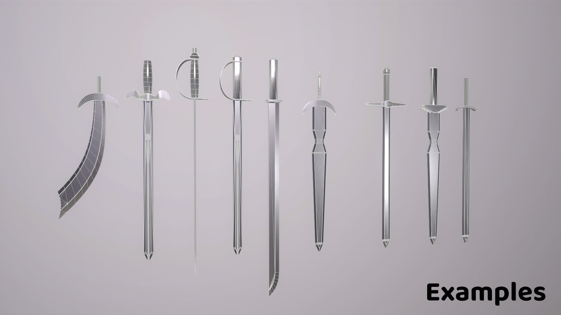 3D model Sword Parts Collection - Create Your Own Stunning Blades VR ...