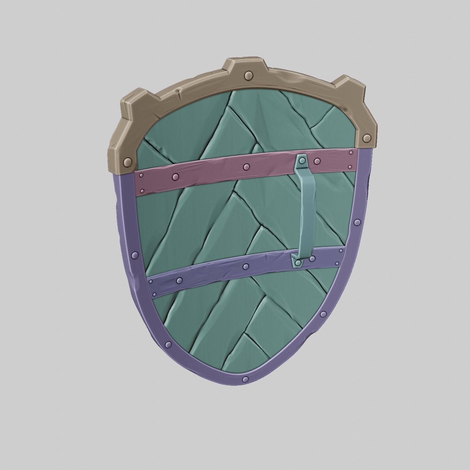 Zelda Wood Shield 3D model 3D printable | CGTrader