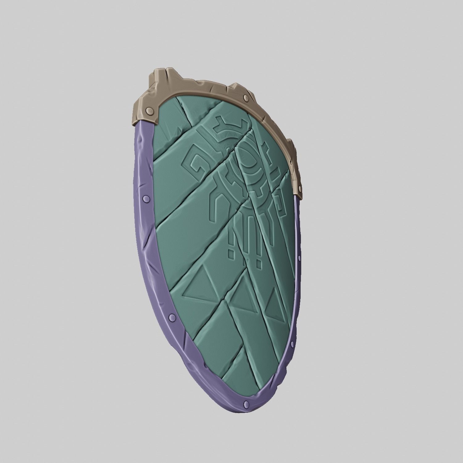 Zelda Wood Shield 3D model 3D printable | CGTrader