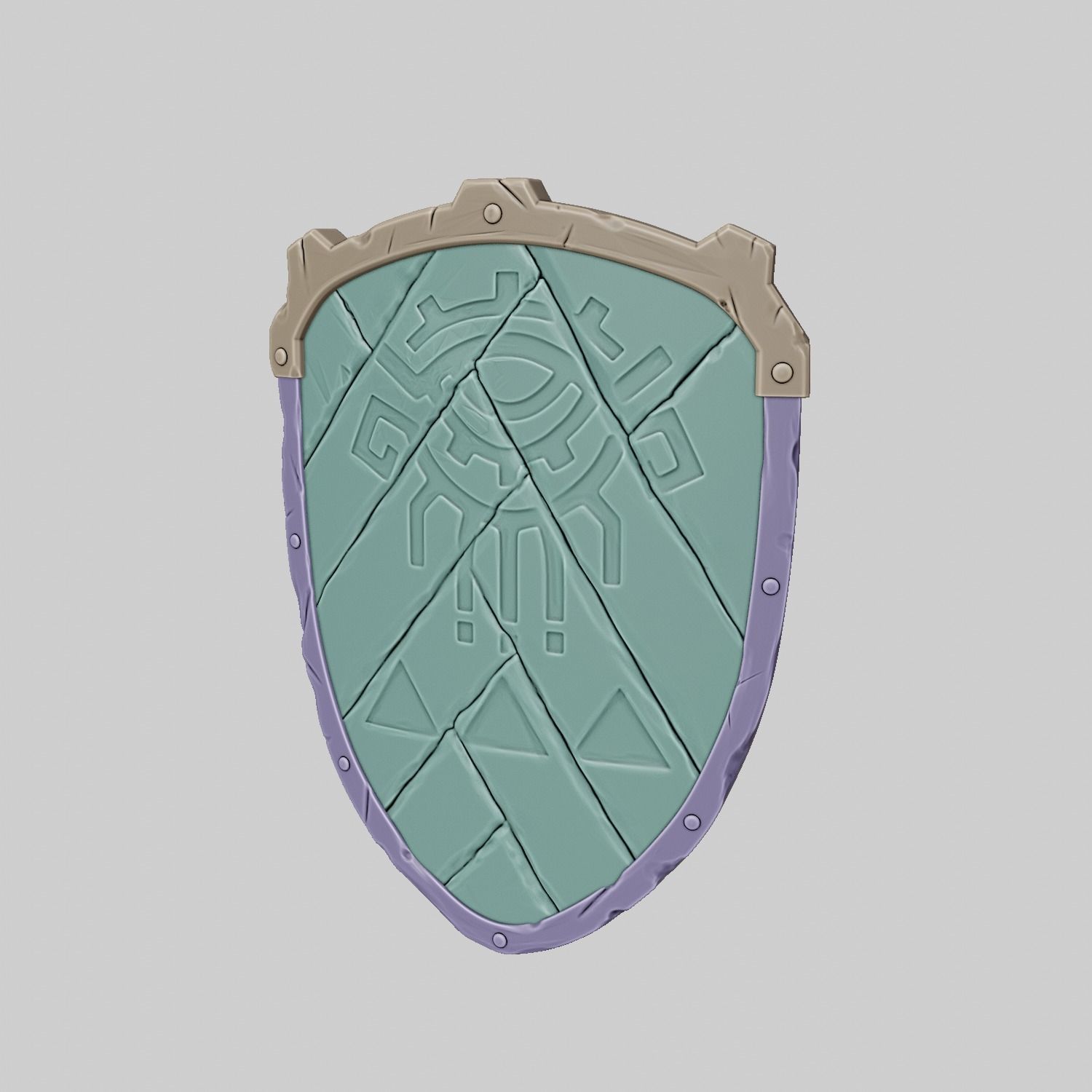 Zelda Wood Shield 3D model 3D printable | CGTrader