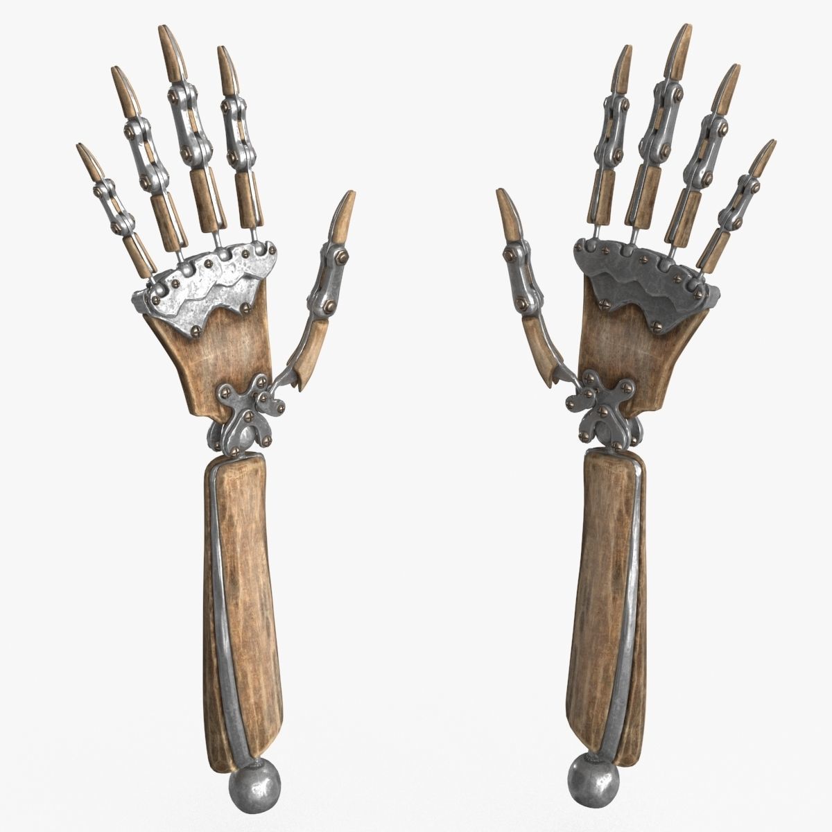 3D model Steampunk Mechanical Robot Hand Rig VR / AR / low-poly | CGTrader