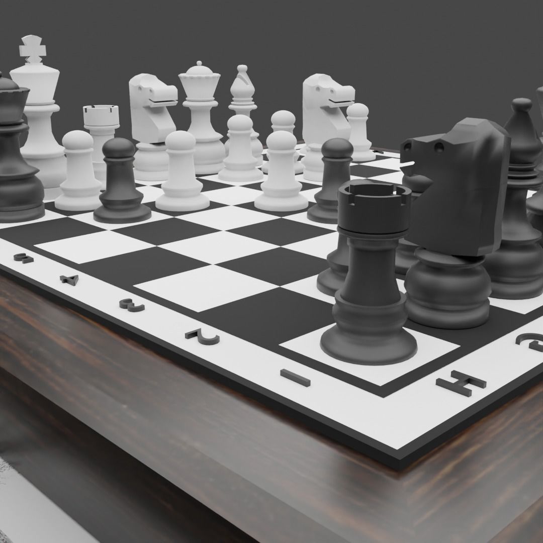 3D model Chess Low-poly 3D model VR / AR / low-poly | CGTrader