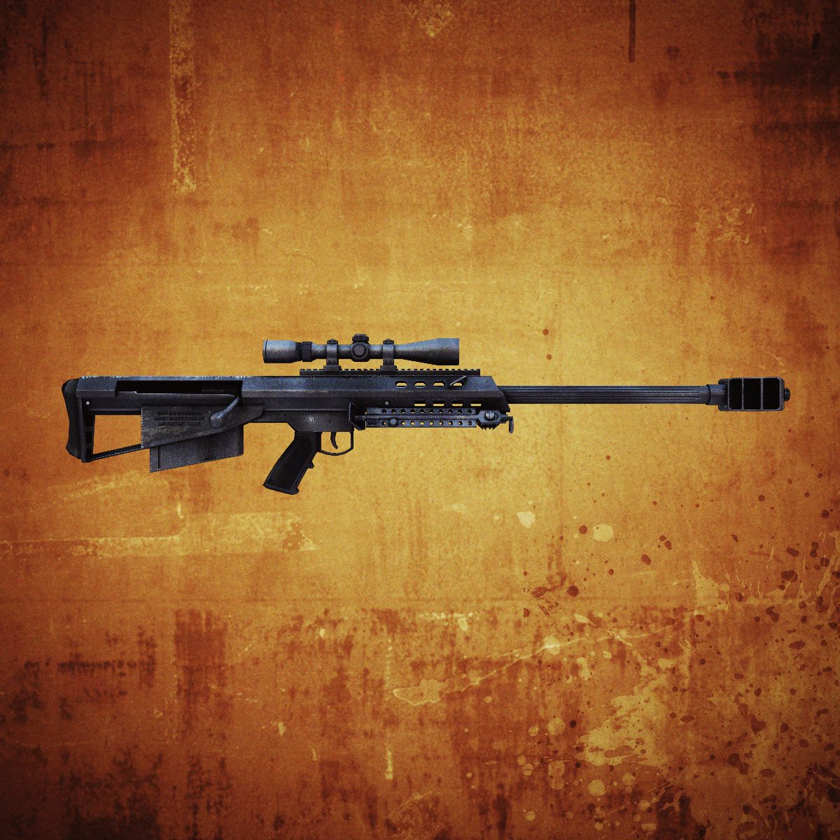 M90 Sniper rifle 3D Model Game ready .max .obj .fbx .lwo .lw .lws .ma ...