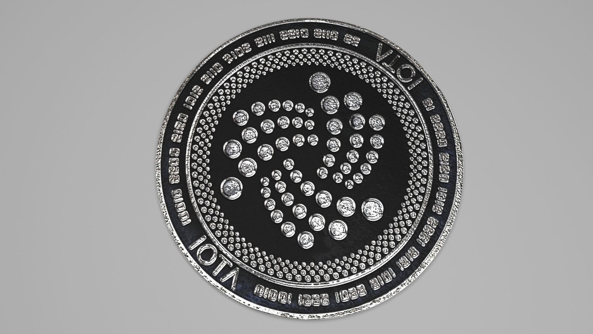 Iota Coin Model 3D model | CGTrader