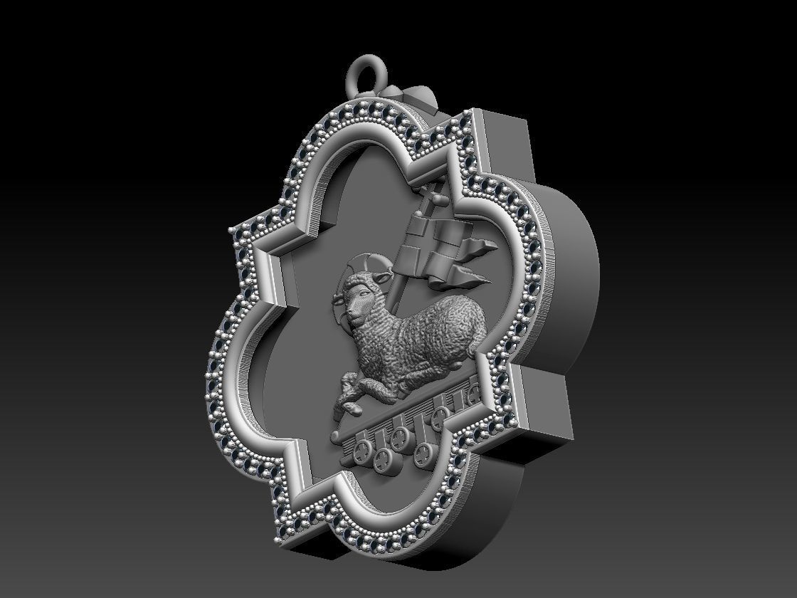 Agnus Dei Lamb Of God Heralds Reliquary - Arautos Relicario 3D model 3D ...
