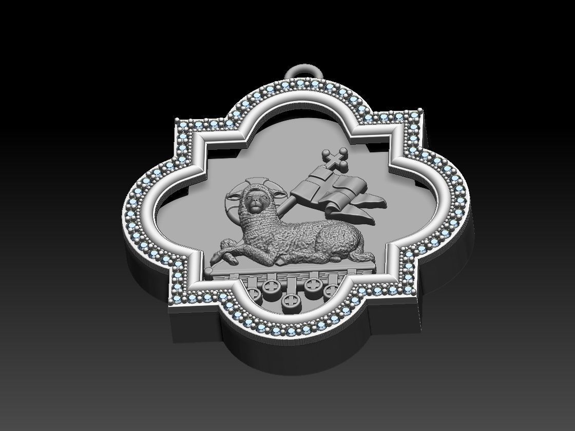 Agnus Dei Lamb Of God Heralds Reliquary - Arautos Relicario 3D model 3D ...