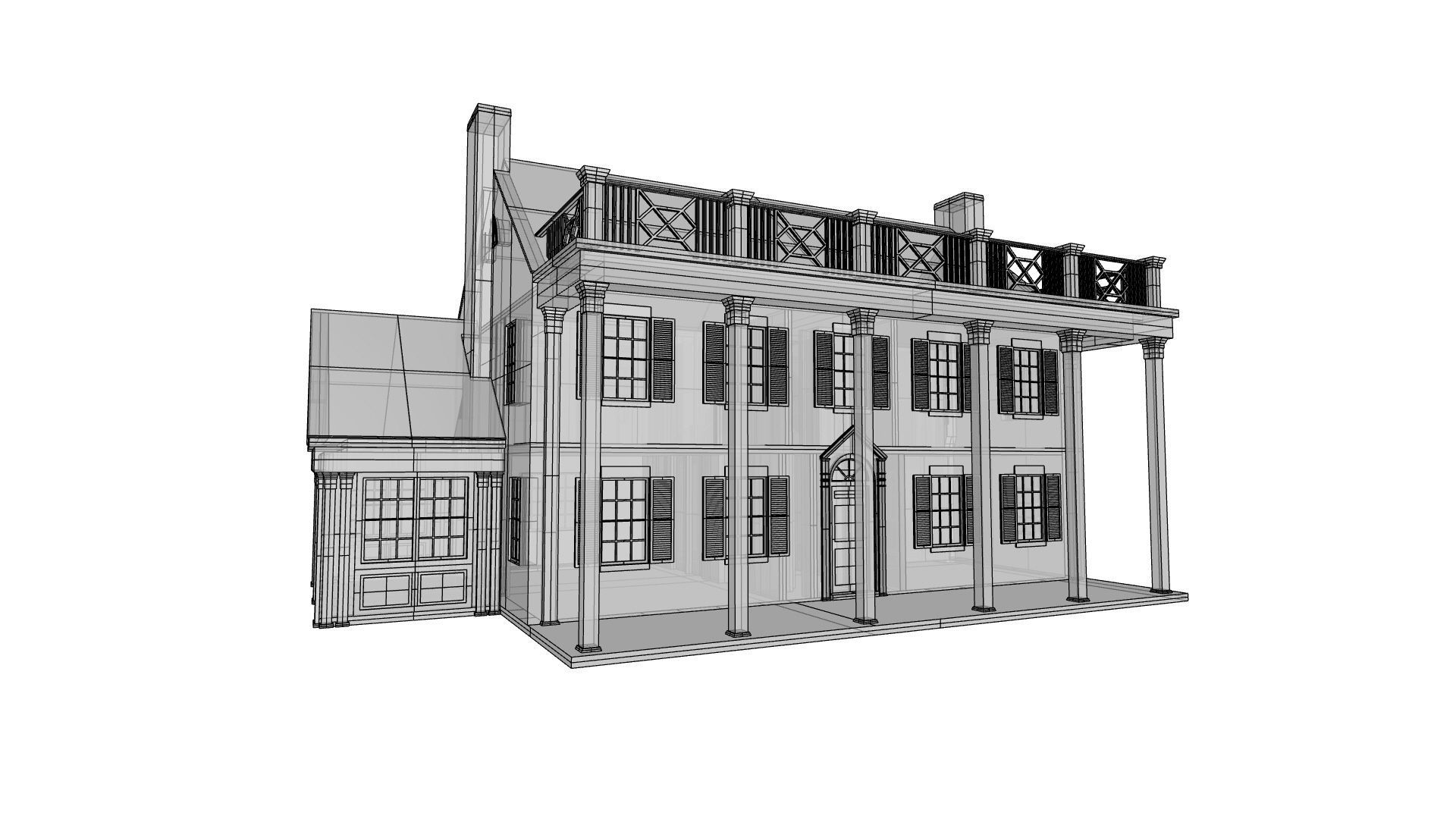 3D model Vintage 1930s House VR / AR / low-poly | CGTrader