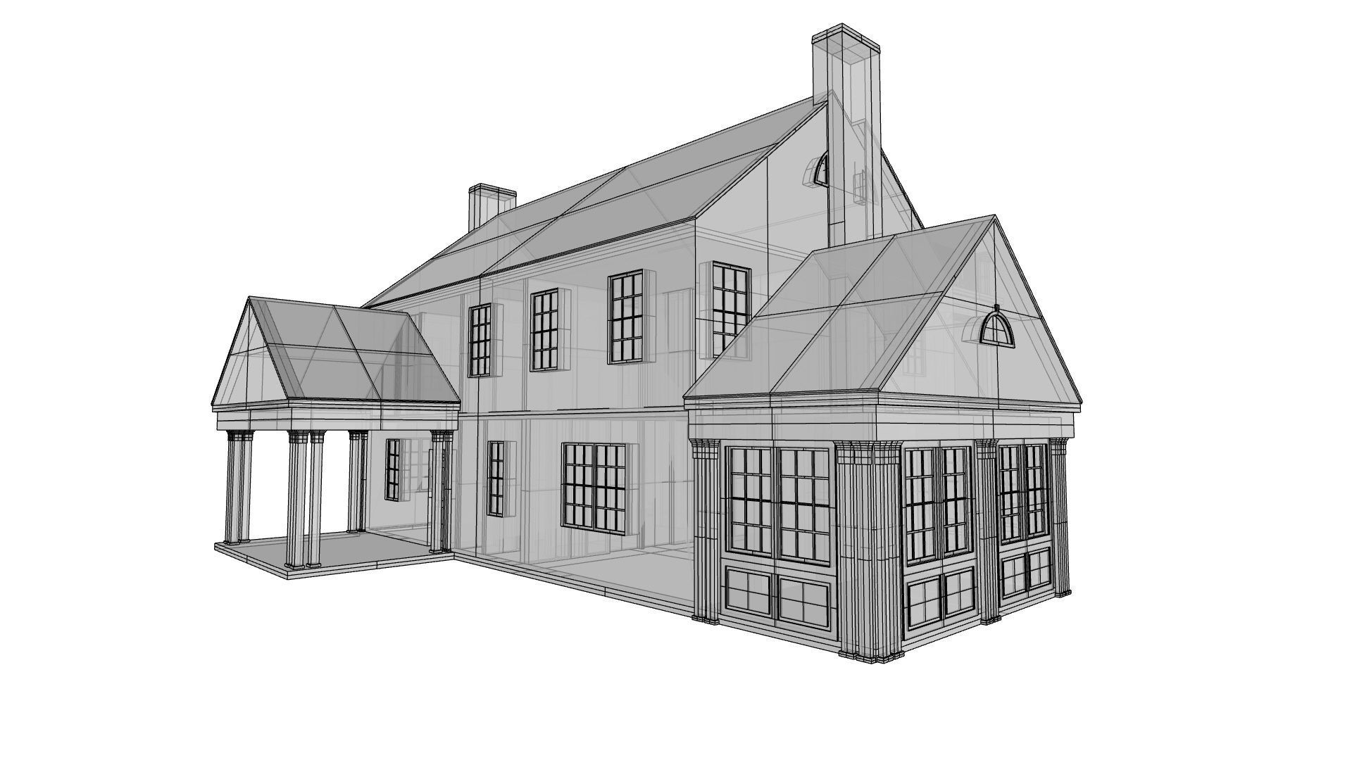 3D model Vintage 1930s House VR / AR / low-poly | CGTrader