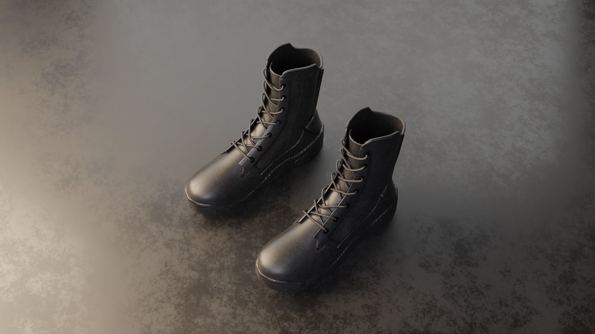 3D model Low Poly Military boot VR / AR / low-poly | CGTrader
