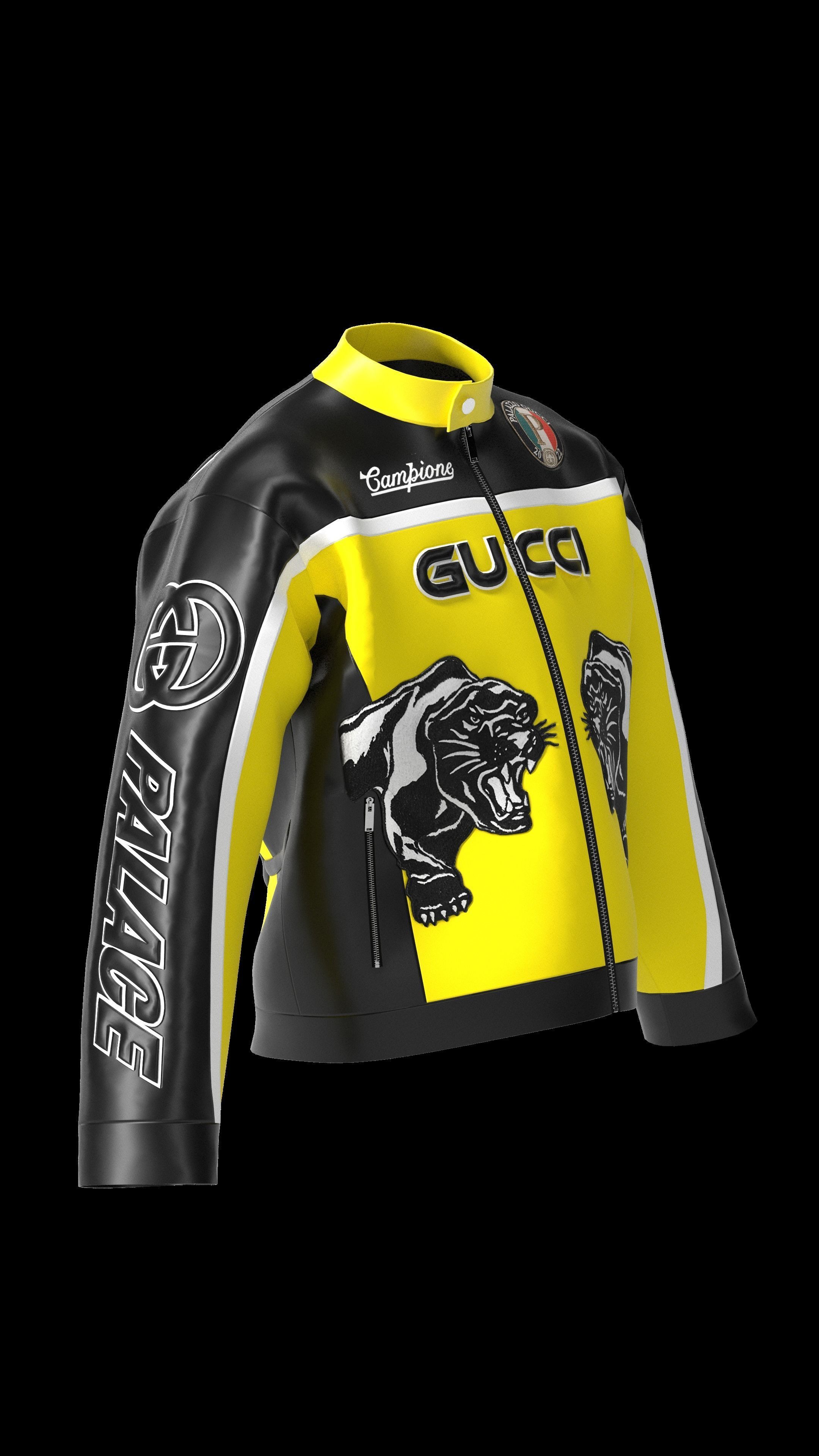 Gucci x Palace leather outfit 3d fashion clothing hype 3D model | CGTrader