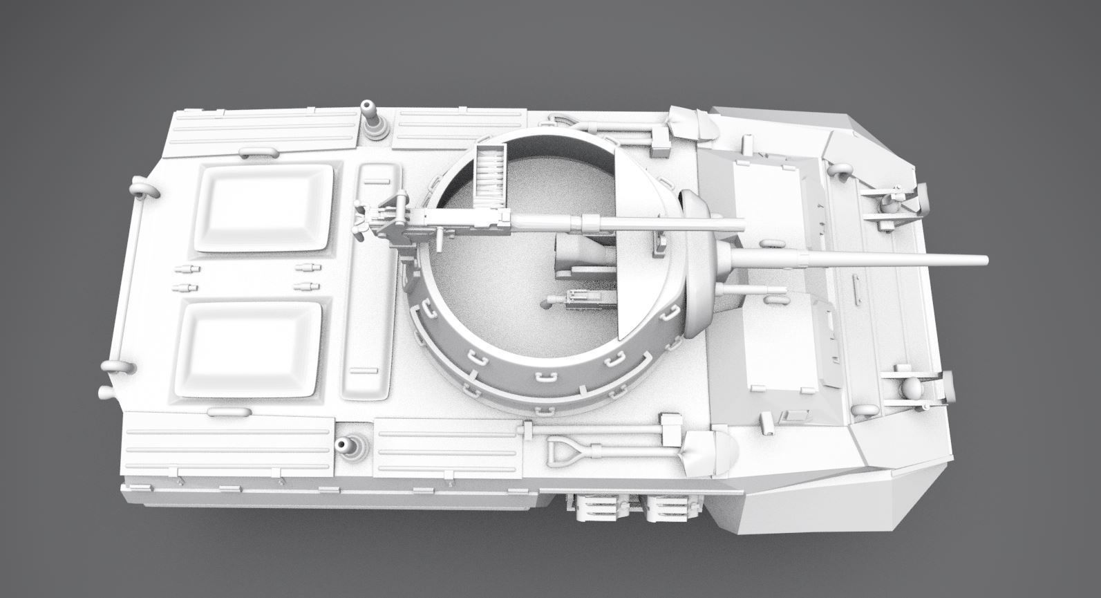 M8 Greyhound Scale model 3D model 3D printable | CGTrader